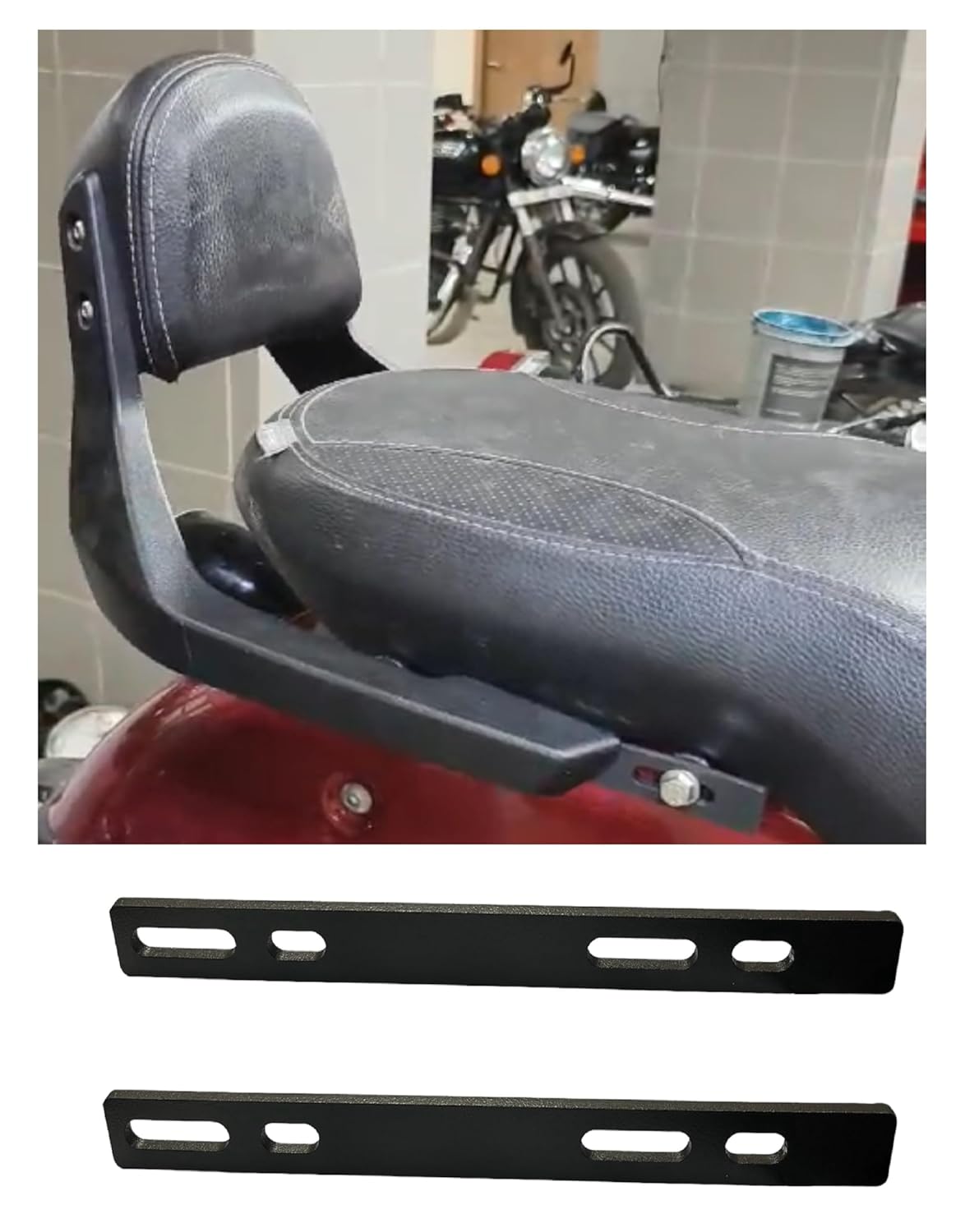 SGTB Super Meteor Backrest Extender Extension Bars RE Meteor 650 Bike ...