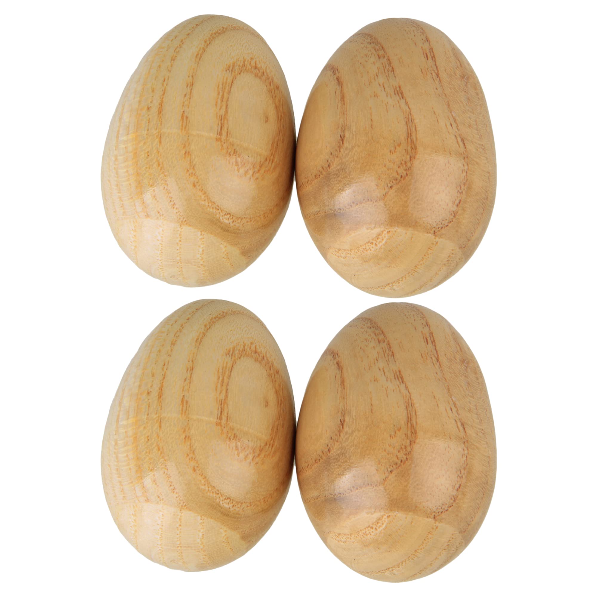 Snapklik.com : Bstinay 4 Pieces Sturdy Natural Wood Egg Shaker Hand ...