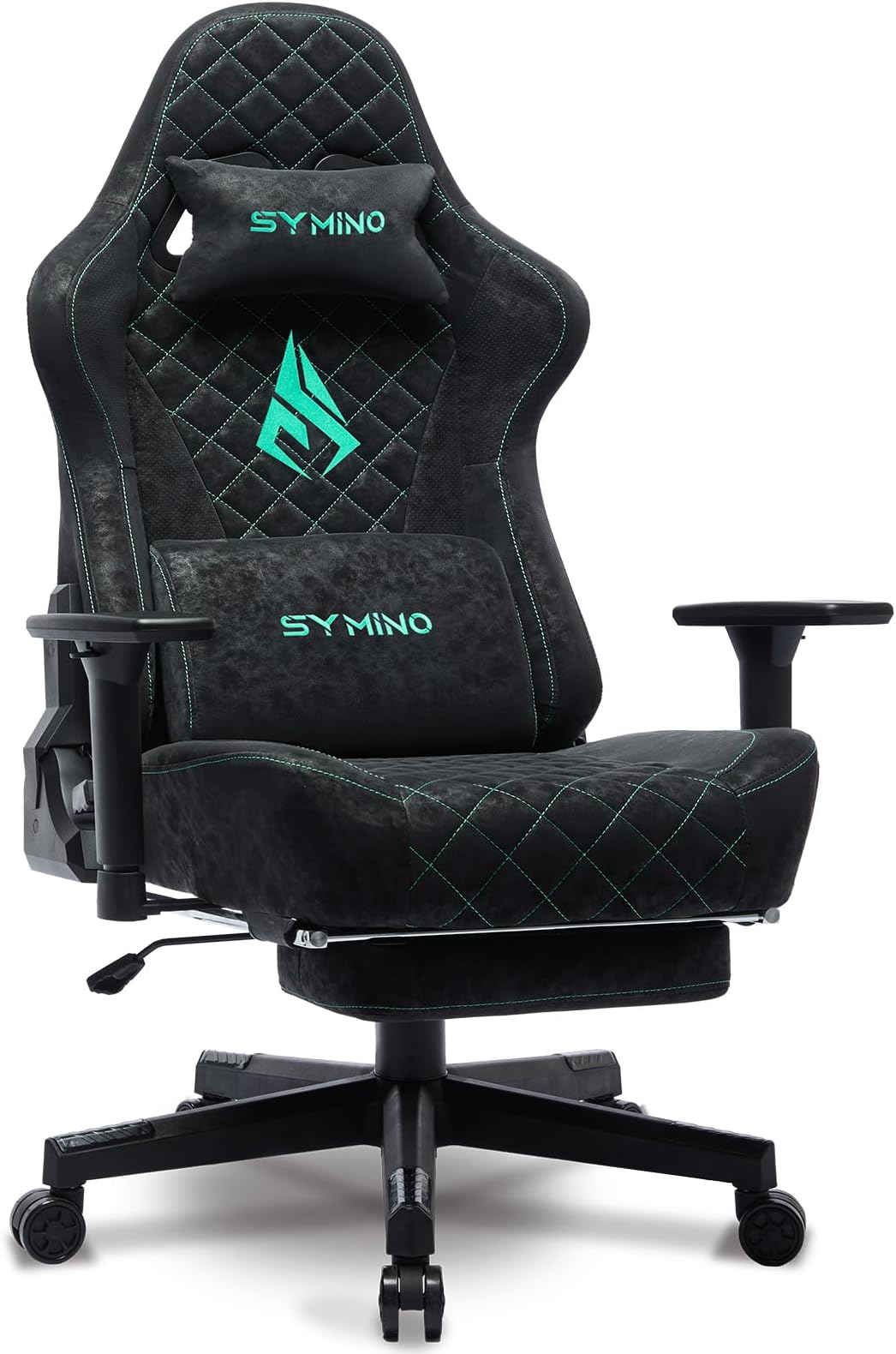 Symino Gaming Chair with Footrest, Ergonomic Computer Chair, Racing ...