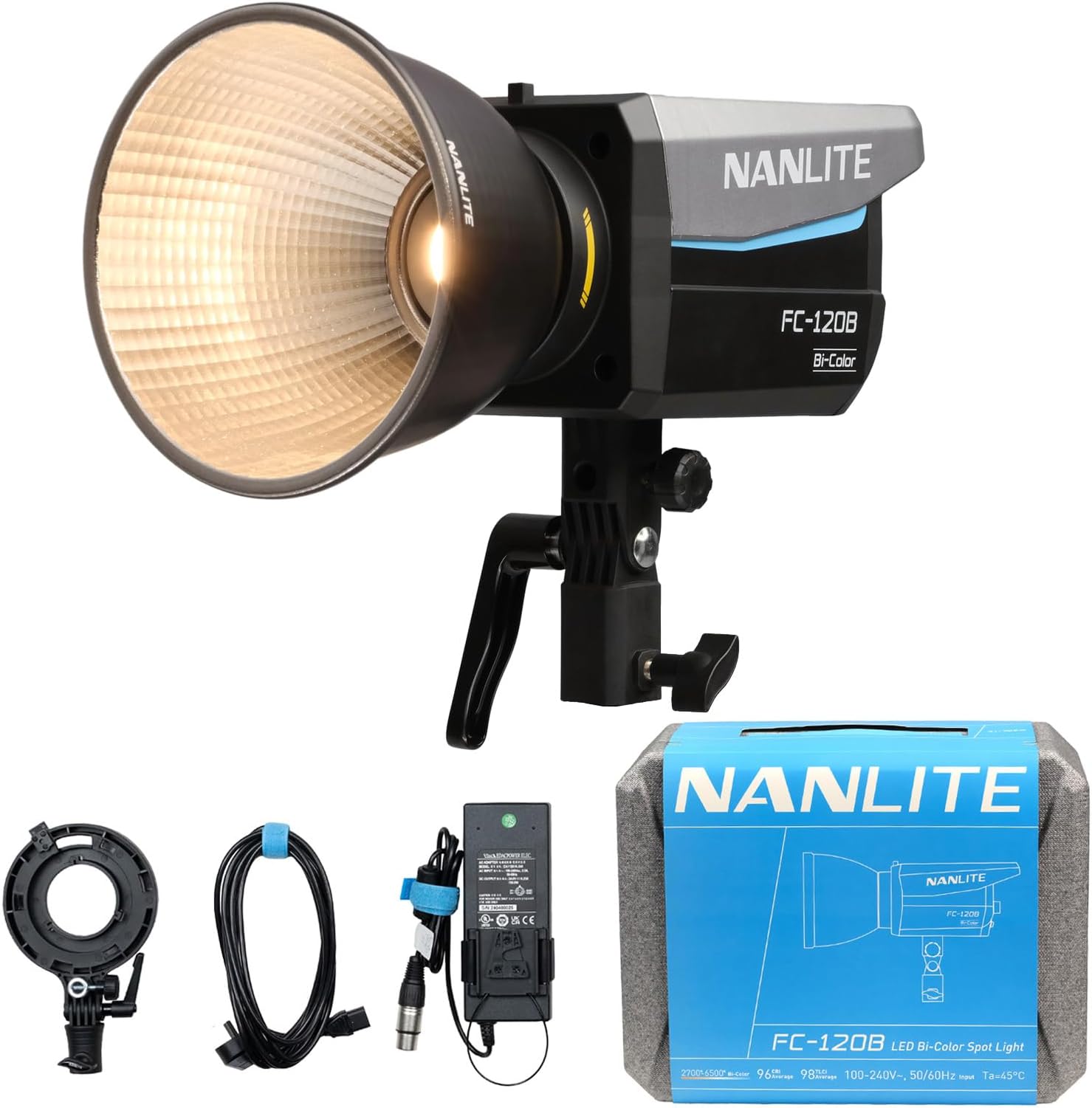 Amazon | NANLITE Forza 60B II 撮影用LEDライト 色温度2700-6500K CRI96 TLCI98 ...