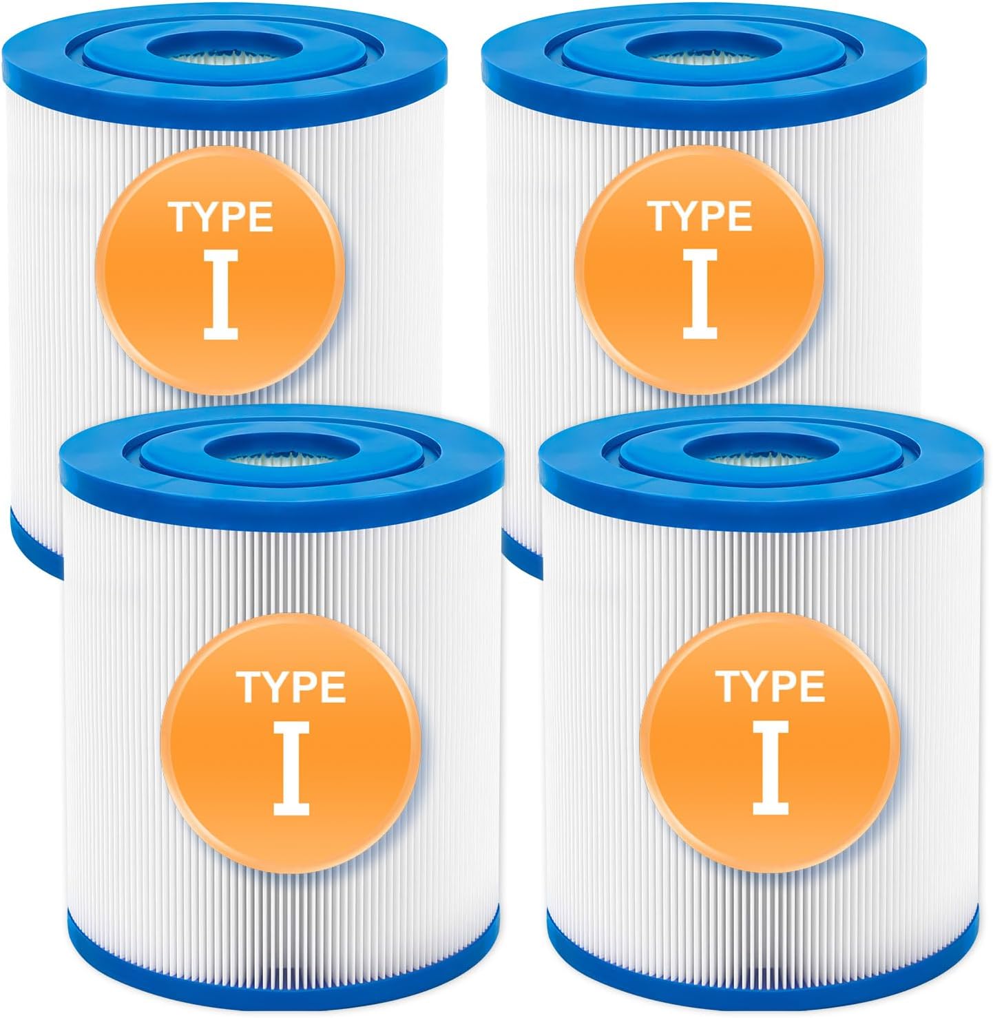 Amazon.com : KGC Type I Pool Filter Cartridge, 3.1 x 3.5 inch Size 1 ...