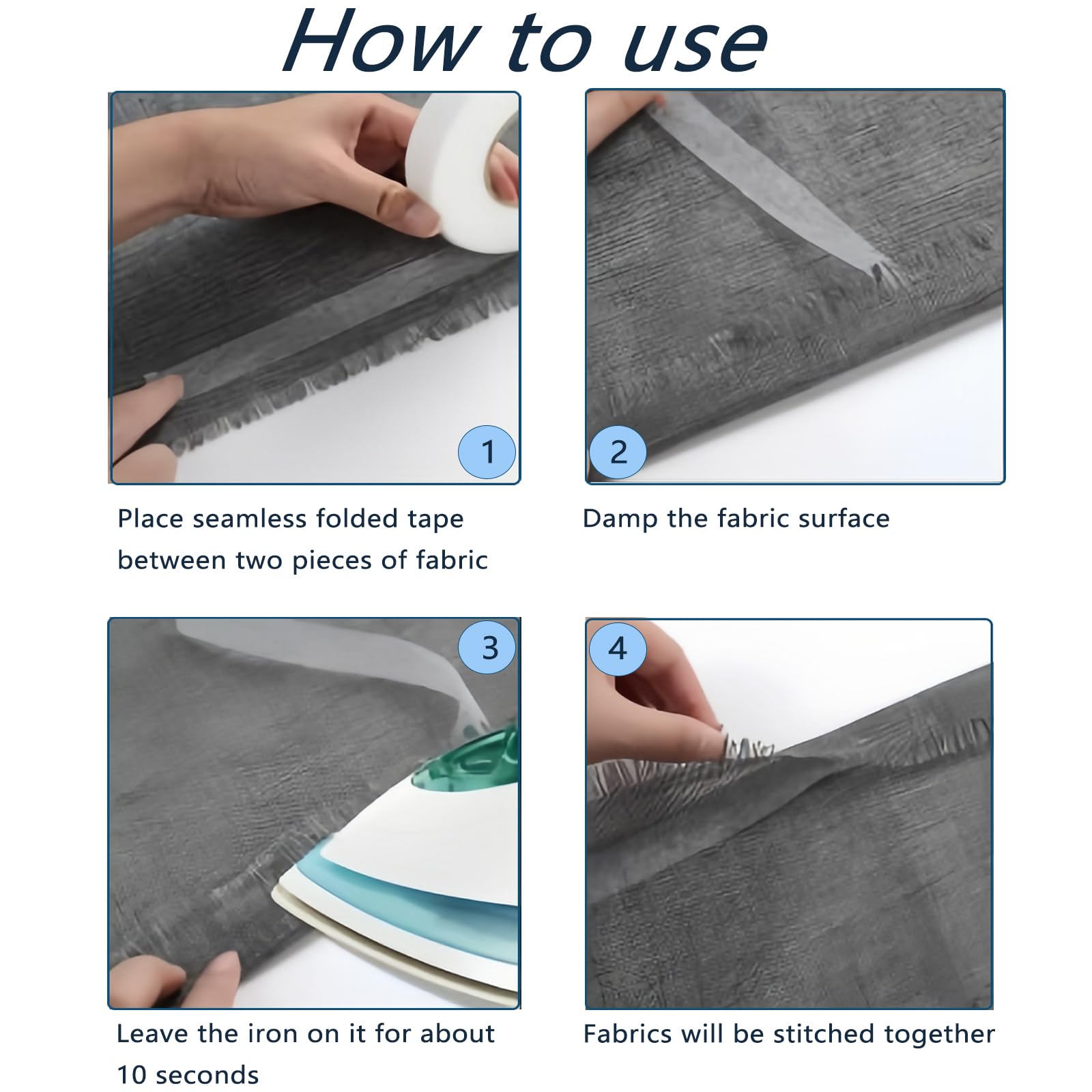 Snapklik.com : SHANDERBAR Hem Tape, No Need To Sew Hem Tape, PA Glue ...