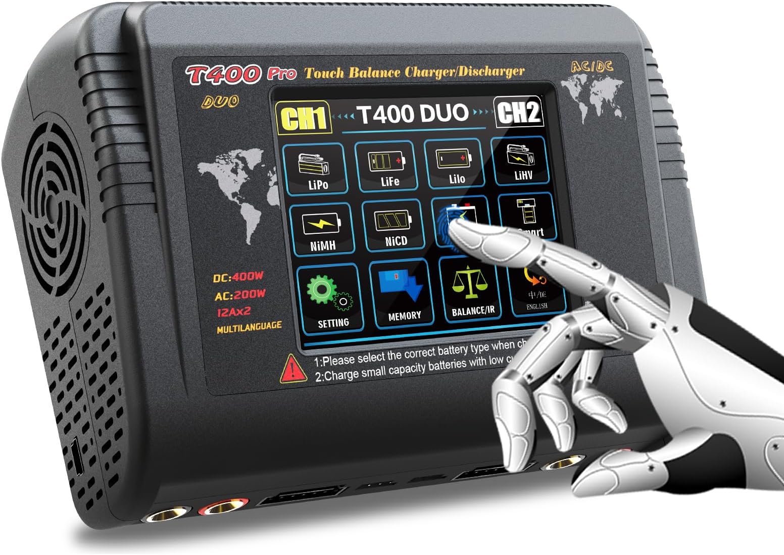 Amazon.com: RC LiPo Battery Charger Discharger 240W 10A Dual Channel ...