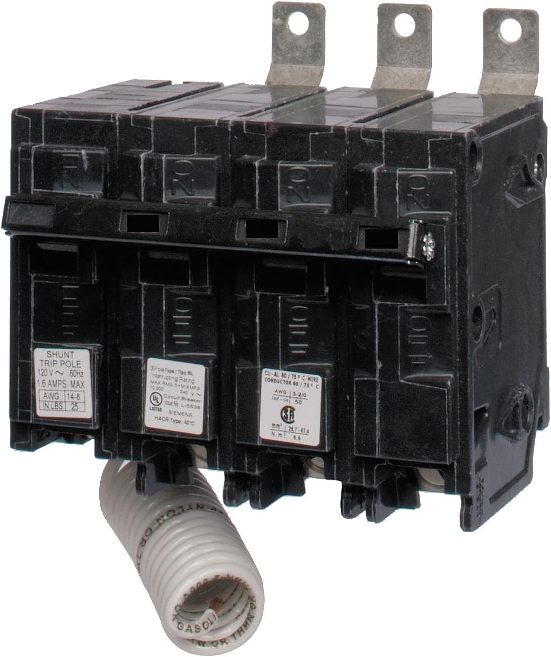Ckt Breaker, Shunt Trip, BL, 2P, 100A, 240V - Circuit Breakers - Amazon.com