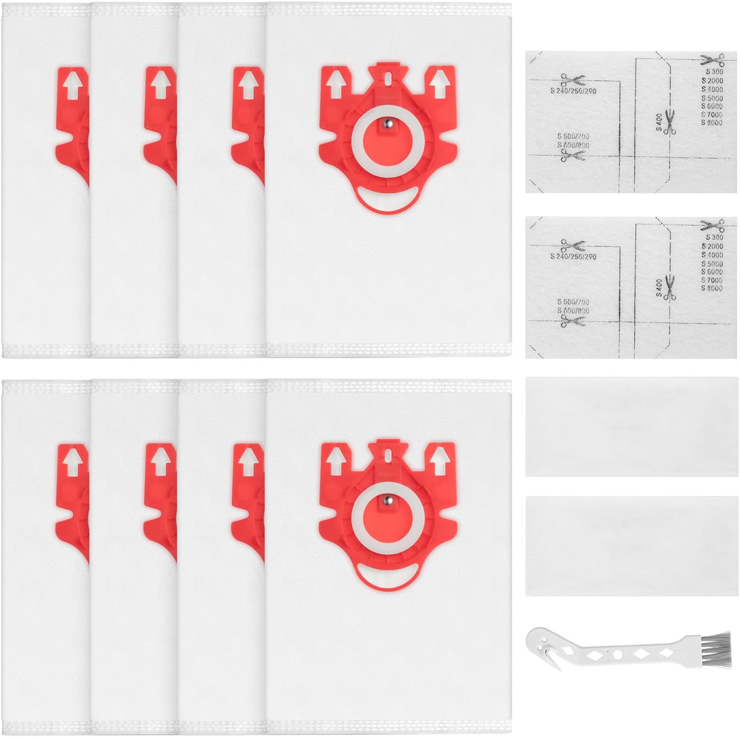 Amazon.com - 8 Pack 3D Airclean FJM Vacuum Cleaner Bags for Miele ...