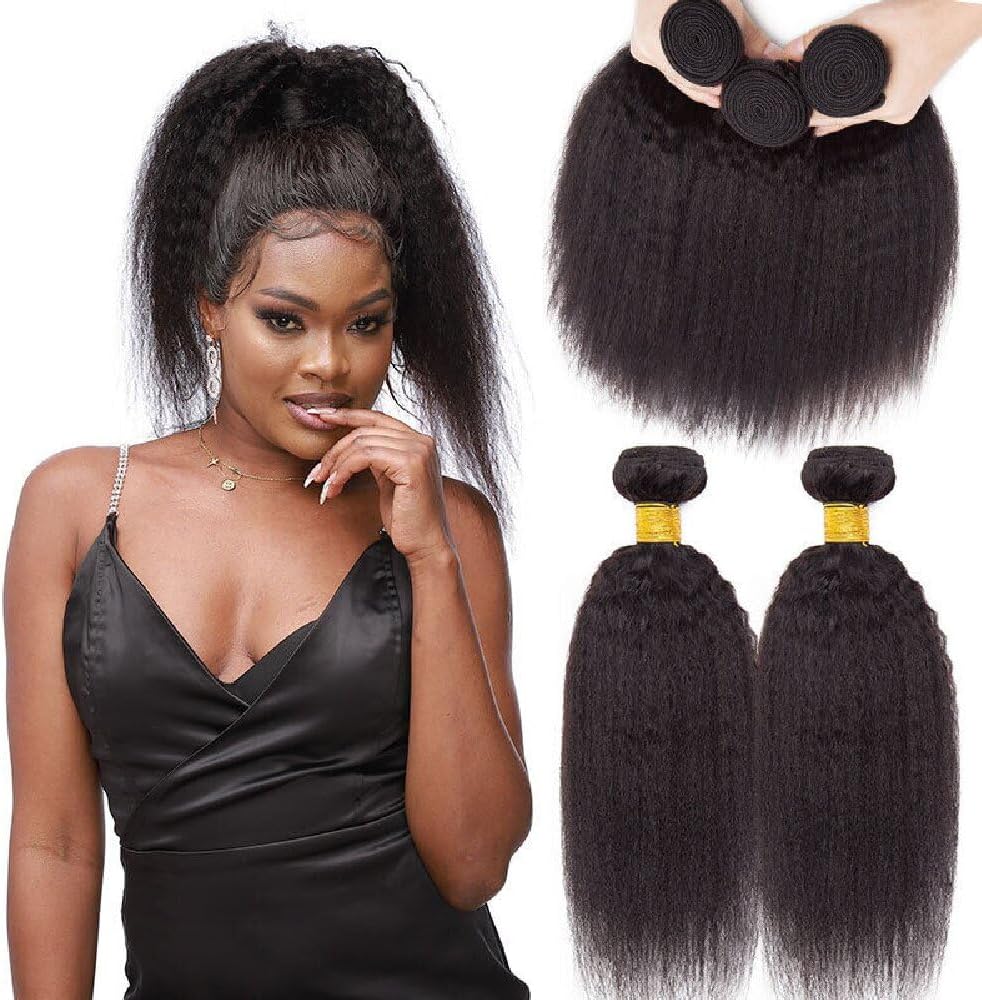 Urshiney Yaki Human Hair Bundles for Women Brazilian Virgin Hair ...