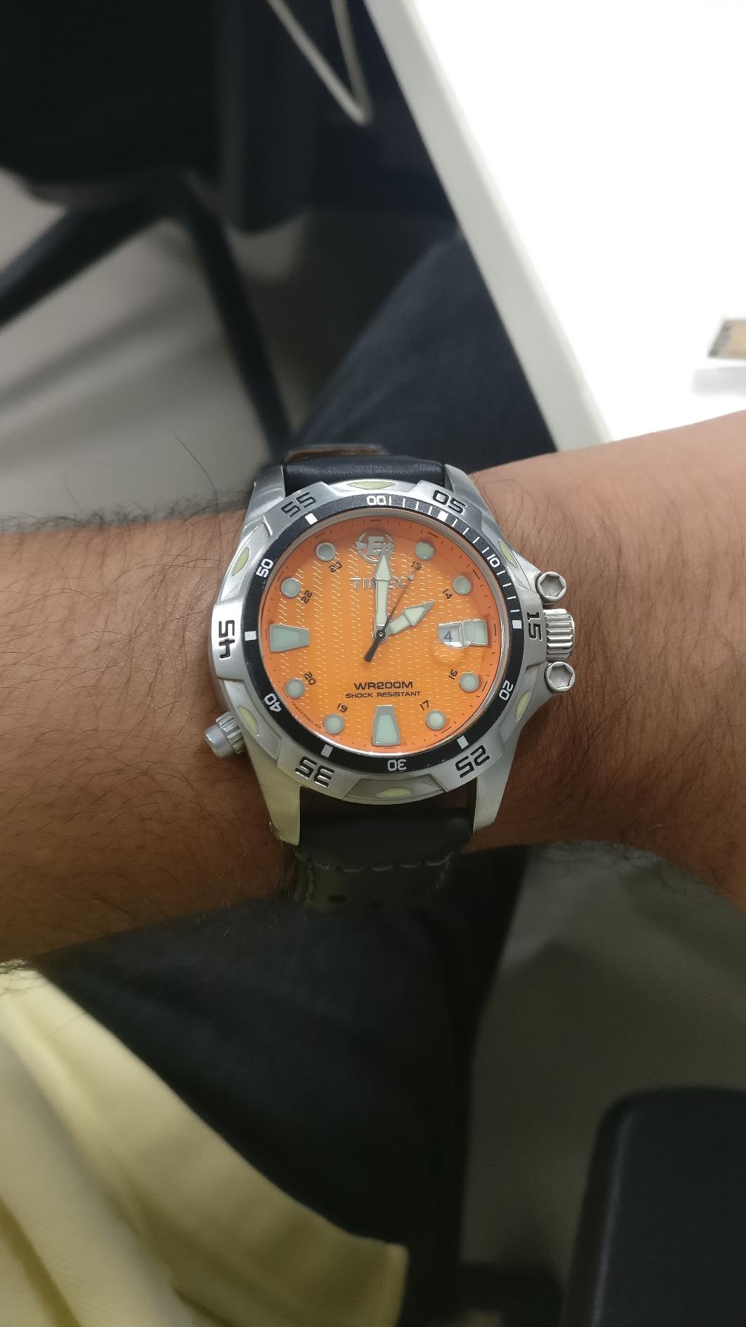 Timex Expedition Analog Orange Dial Men's Watch - T49617 : Amazon.in ...