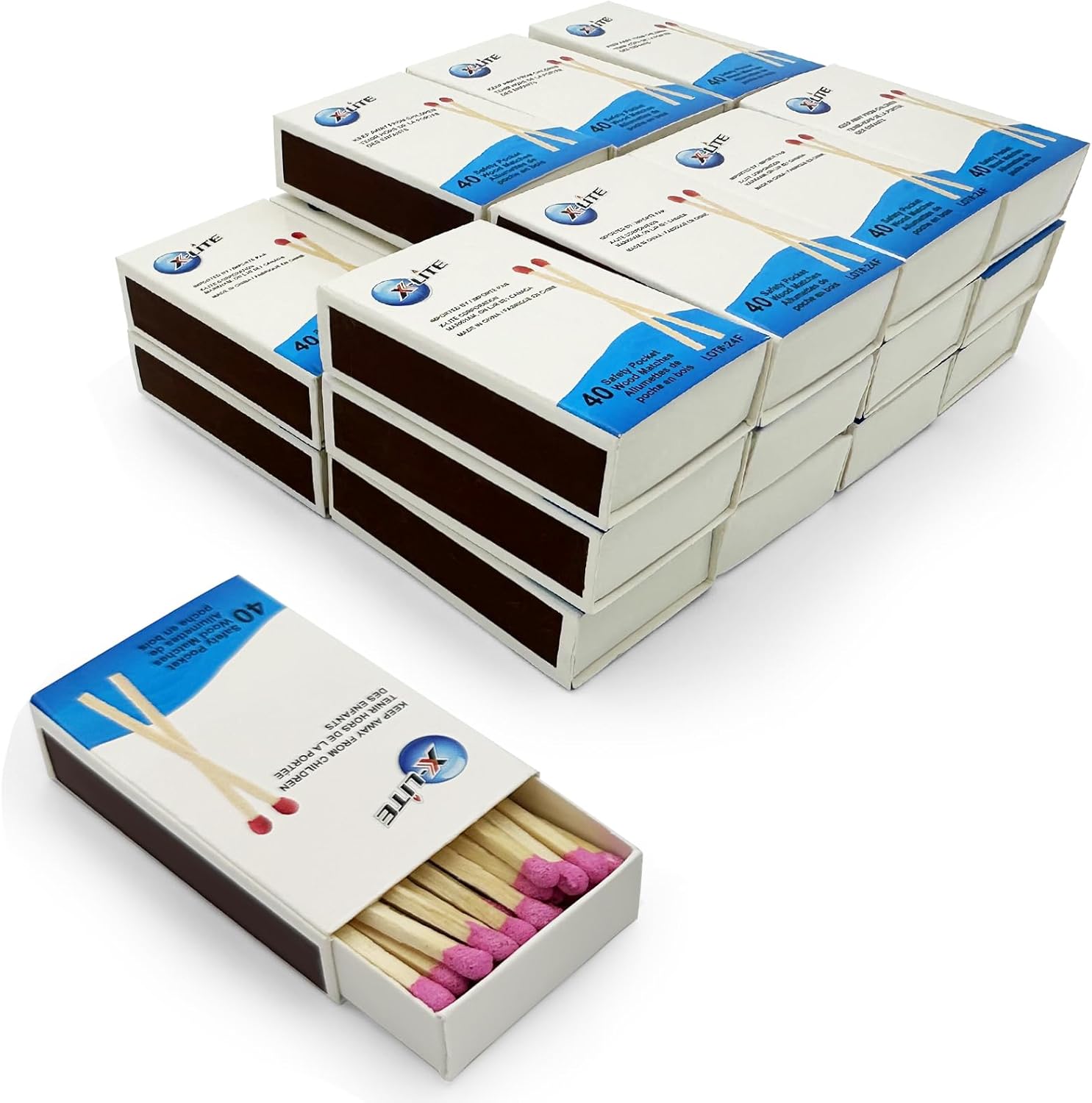 Pocket Matches, 960 Count (24 Boxes, 40 Matches per Box) - Perfect for ...
