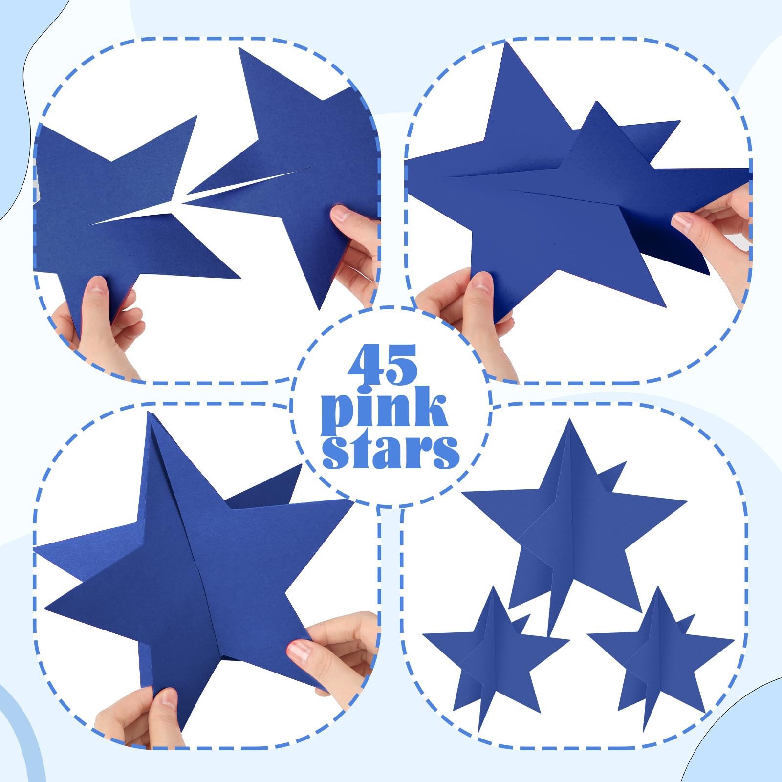 Snapklik.com : Sinload 45 Pcs 3D Star Centerpiece Movie Night ...
