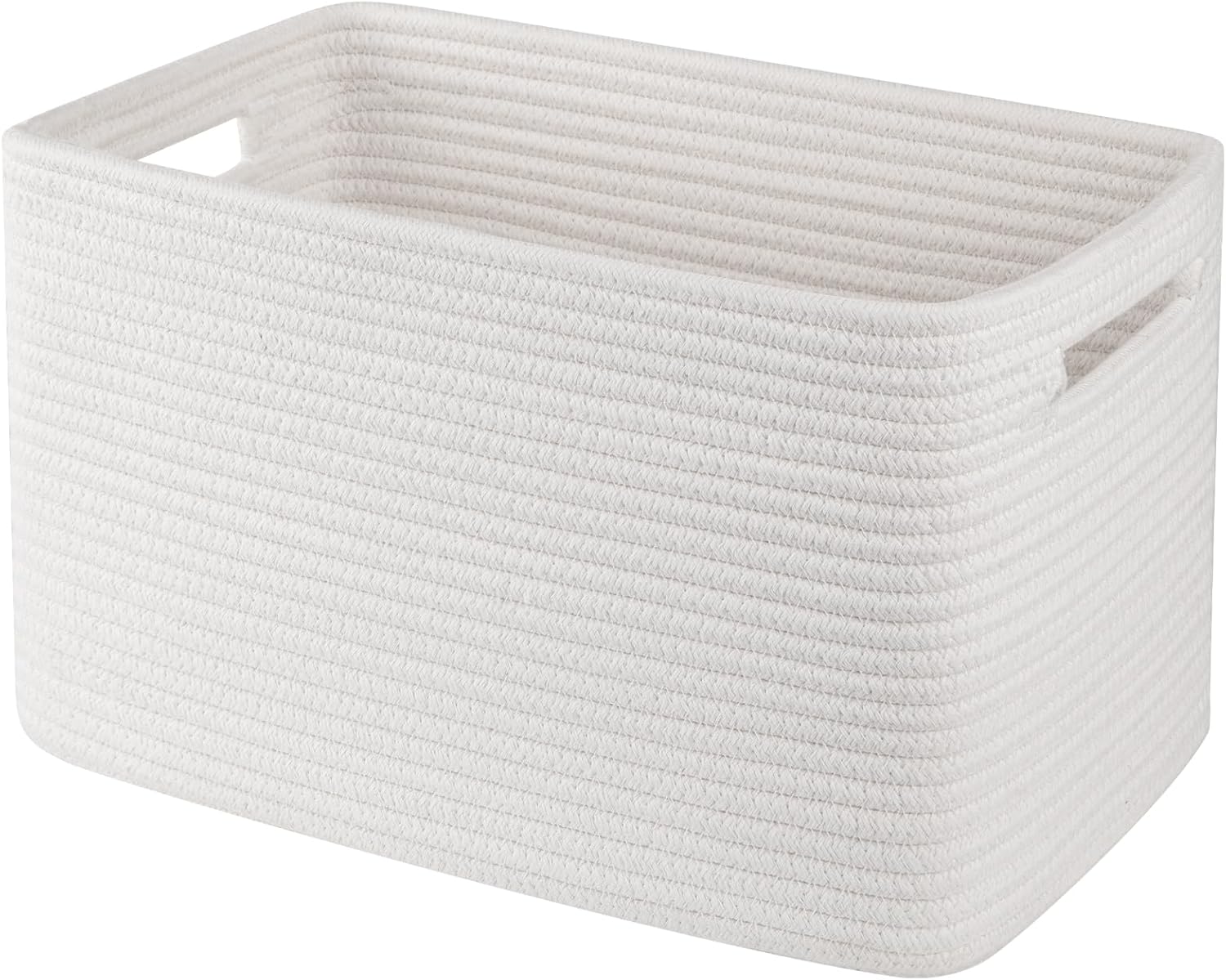 Amazon.com: OIAHOMY Cotton Rope Woven Storage Baskets for Shelves ...