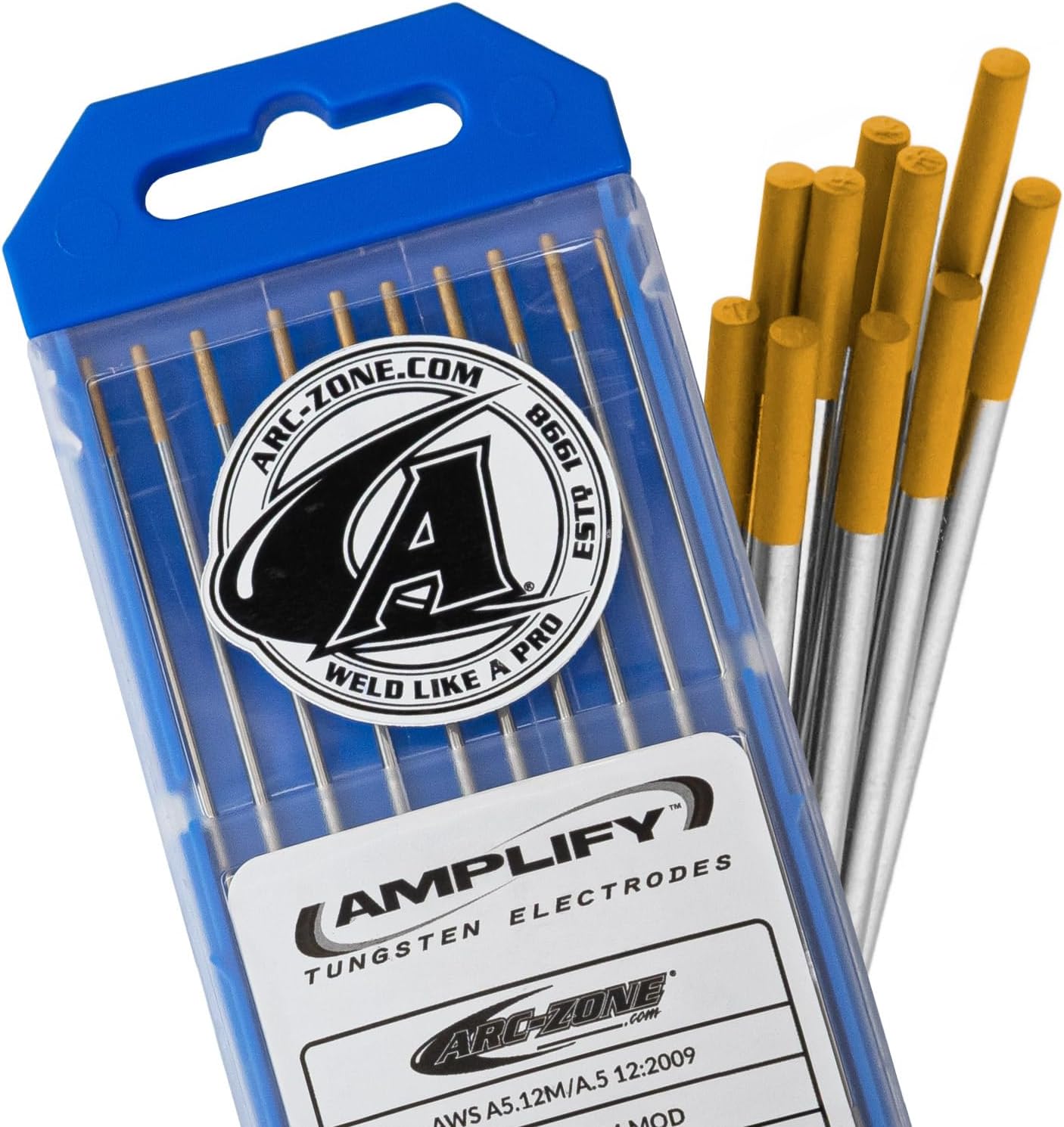 1.5% Lanthanated TIG Welding Tungsten Electrodes 3/32” x 7” 10-Pack ...