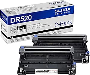 Amazon.com: 2-Pack Black DR520 Drum Unit: Compatible DR520 DR-520 ...