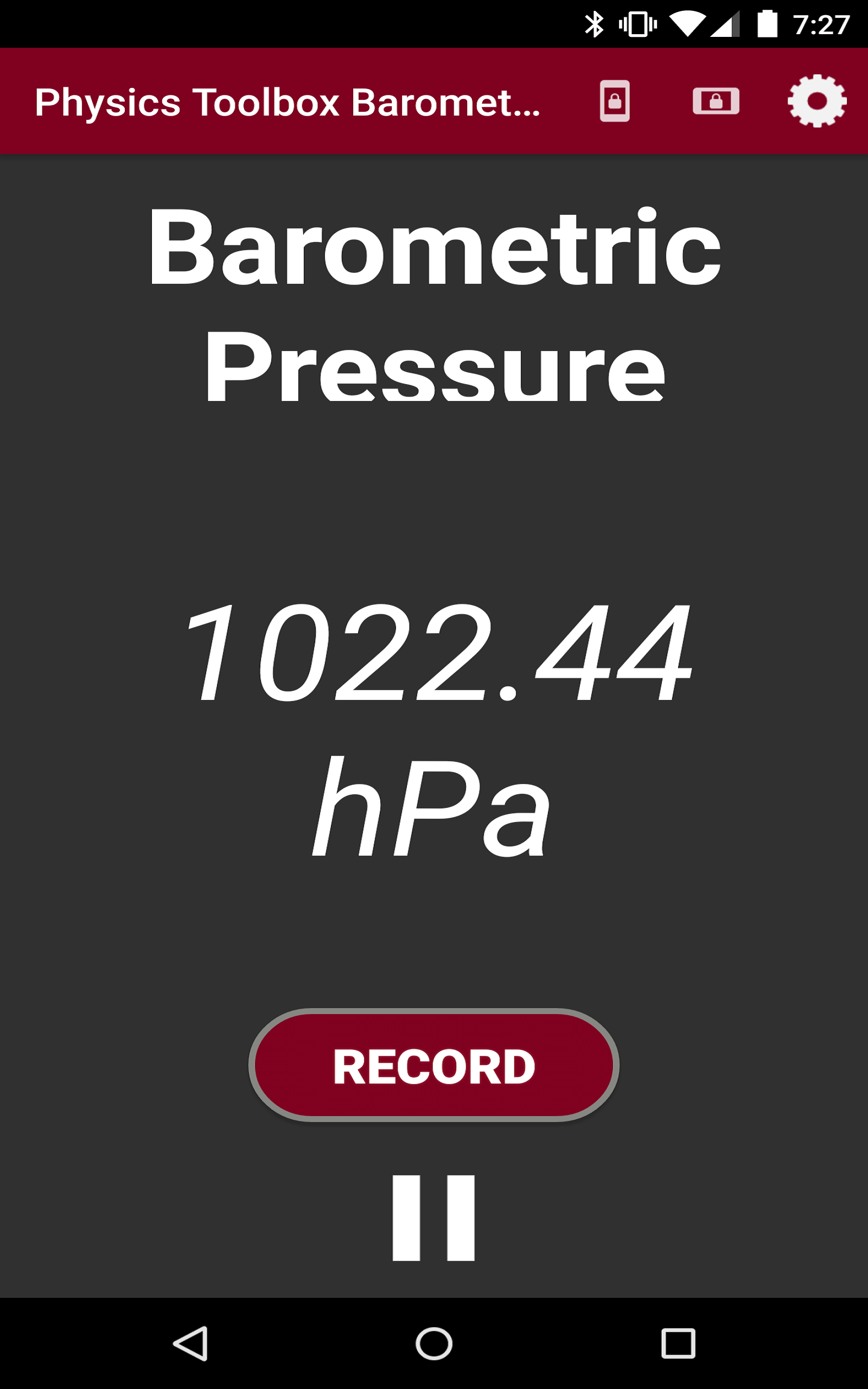 Physics Toolbox Barometer - App on the Amazon Appstore