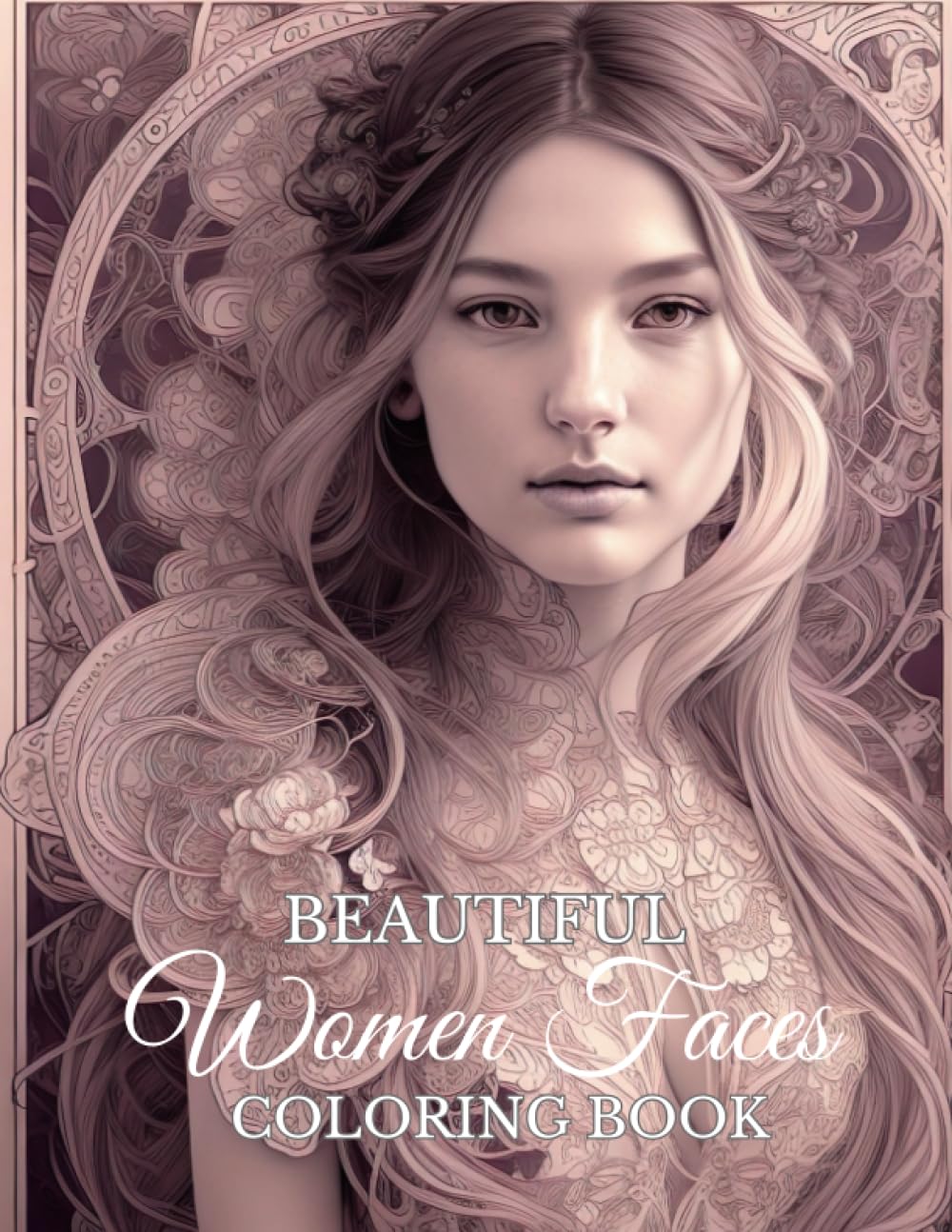 Amazon.com: Beautiful Women Faces Adults Coloring Book: A Beautiful and ...