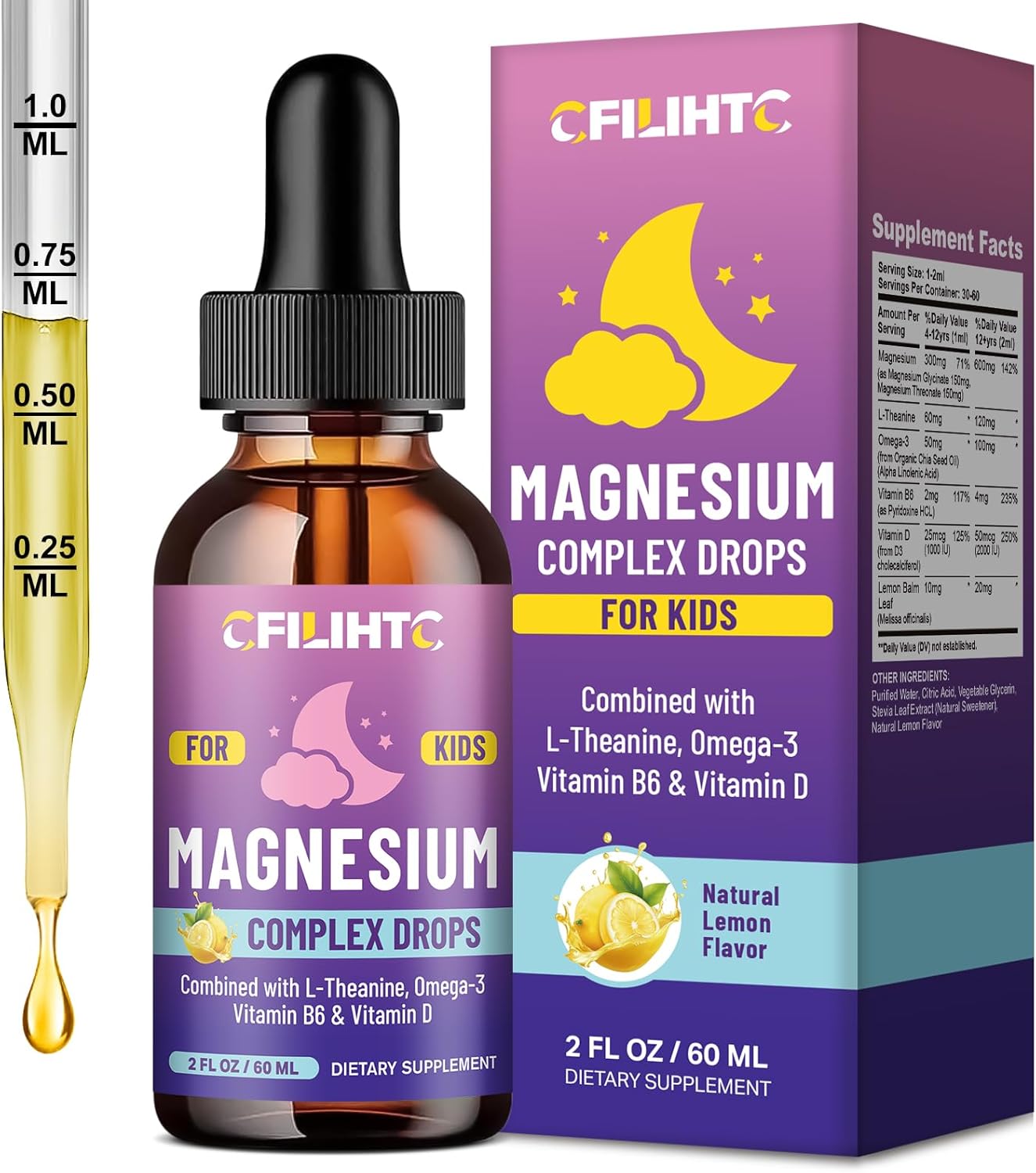 Amazon.com: Kids Magnesium Liquid Drops-Magnesium Glycinate Liquid for ...