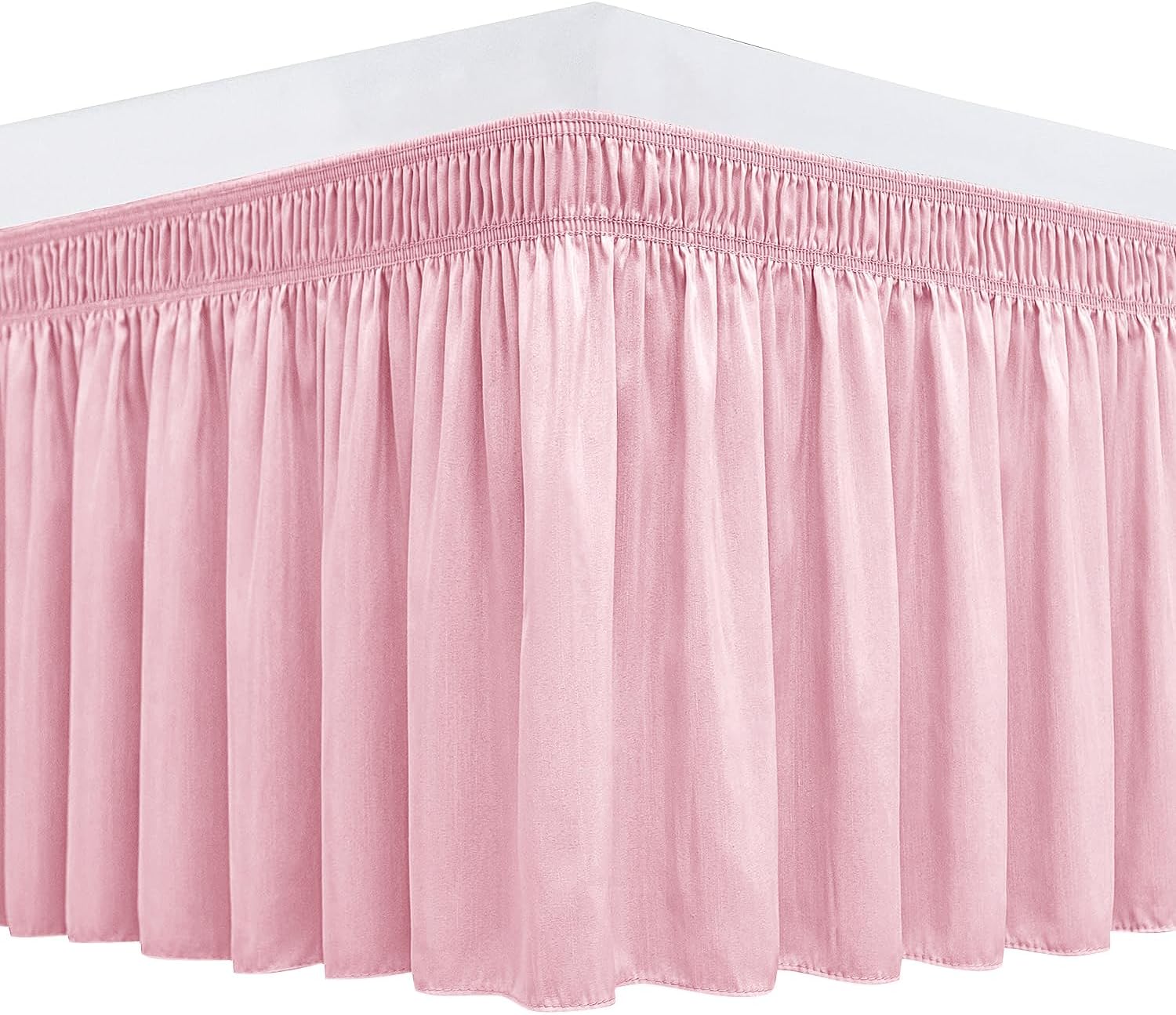 Amazon.com: Toodou Queen Pink Bed Skirt – Hotel-Quality Ruffles for ...