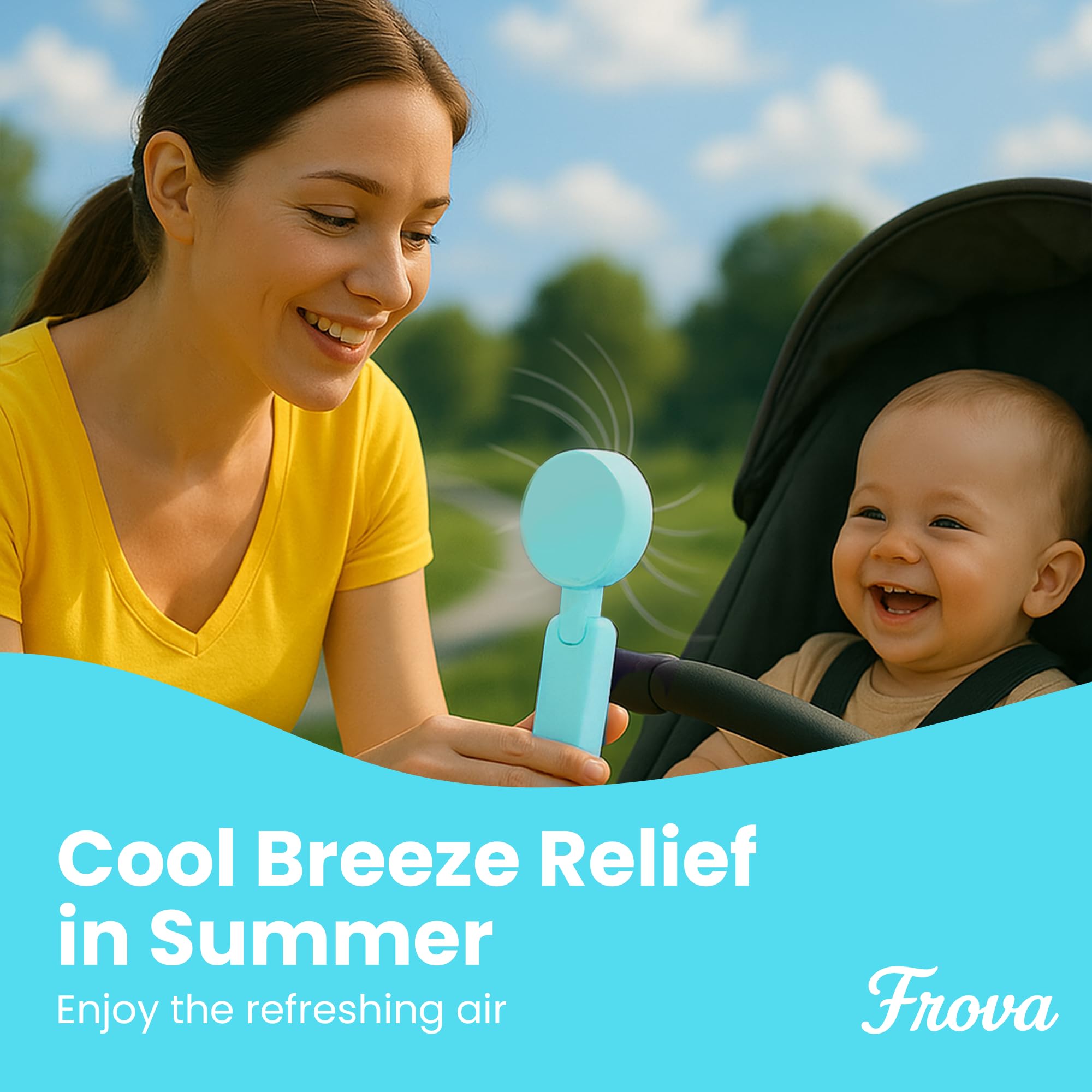 Snapklik.com : FROVA Zephyrus Portable Handheld Fan 5200mAh USBC ...