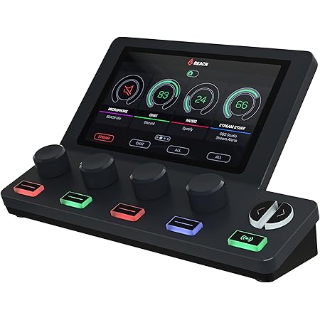 FIFINE Gaming Audio Mixer for Streaming, RGB PC Audio Interface, DJ ...