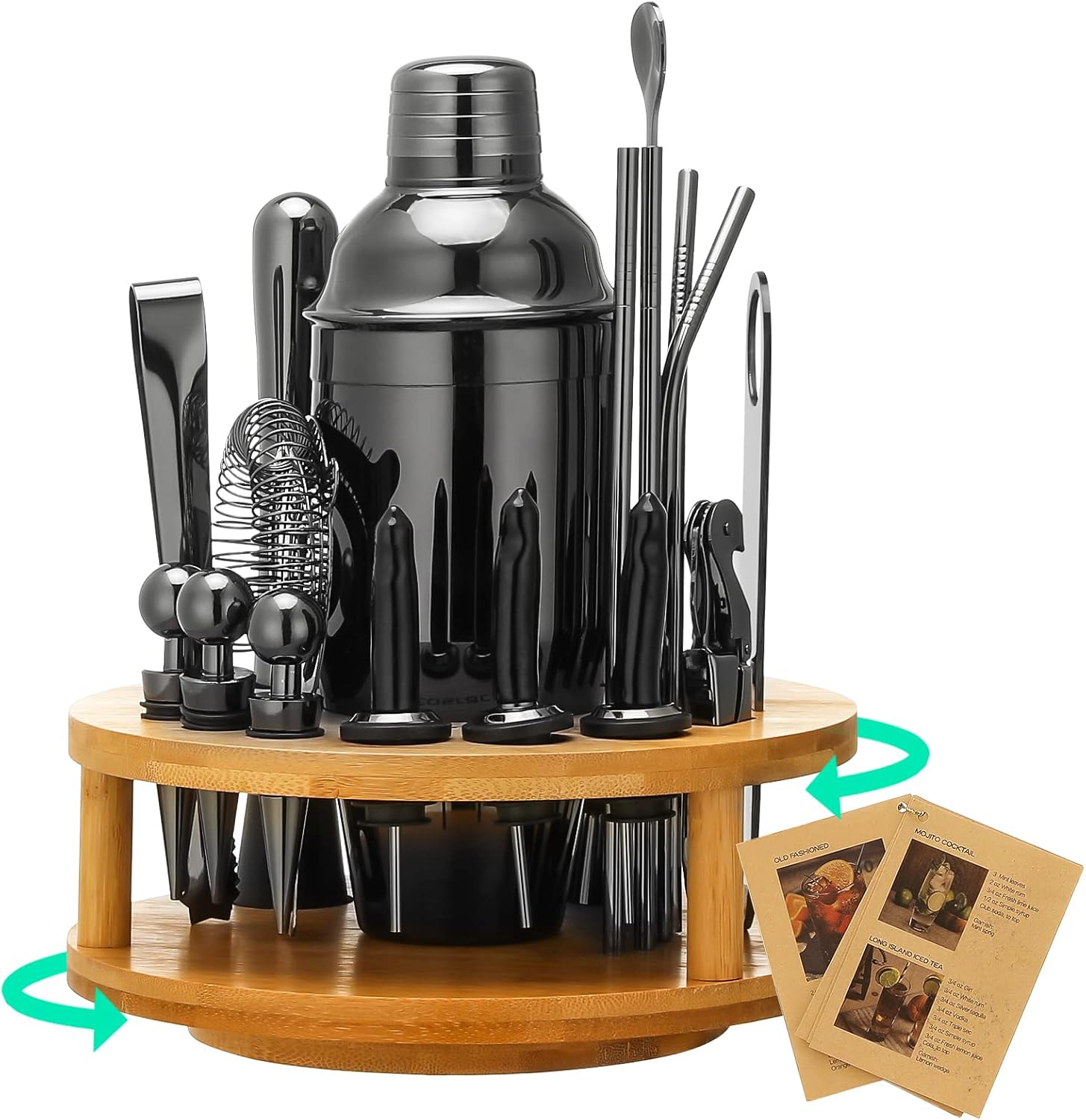 Amazon.com: Cocktail Shaker Set, X-cosrack 19 Piece Bartender Kit with ...