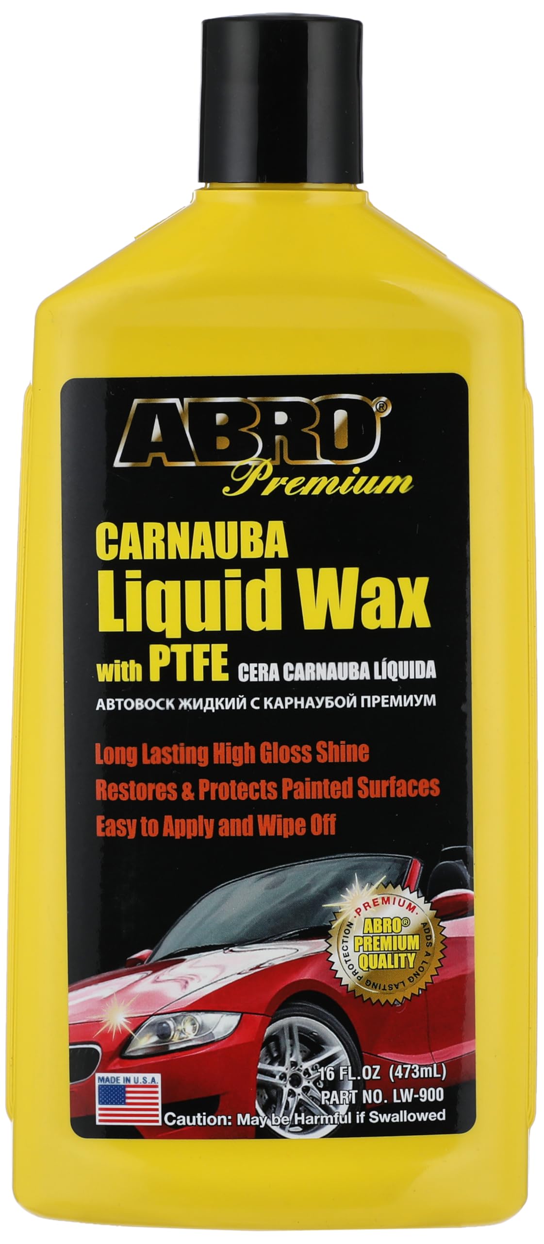Amazon.com: ABRO Liquid Carnauba Car Wax, 16 oz., Easy Wipe, Weather ...