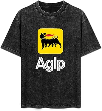 TUNISIA Agip Racing Logo Men's Black T-Shirt Unisex Tee Clothing | Amazon.com