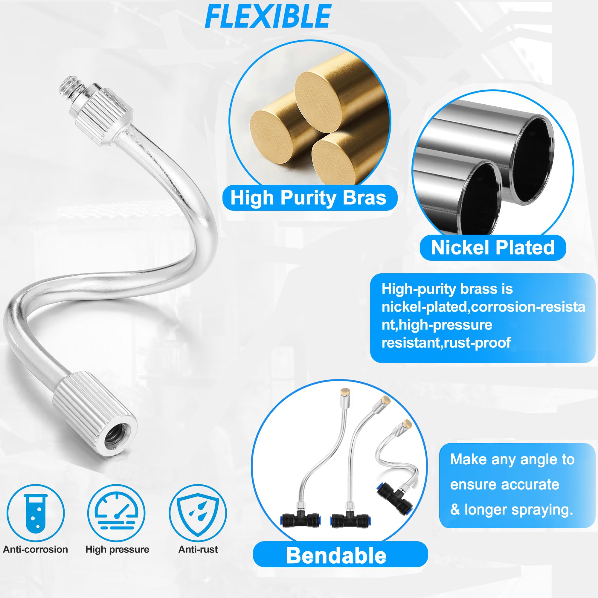 Snapklik.com : Mornajina 10 Packs 5.9 Inch Flexible Mister Nozzle ...