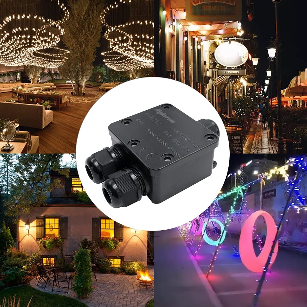 Snapklik.com : Waterproof IP68 External Junction Box,3 Way Plug Line ...
