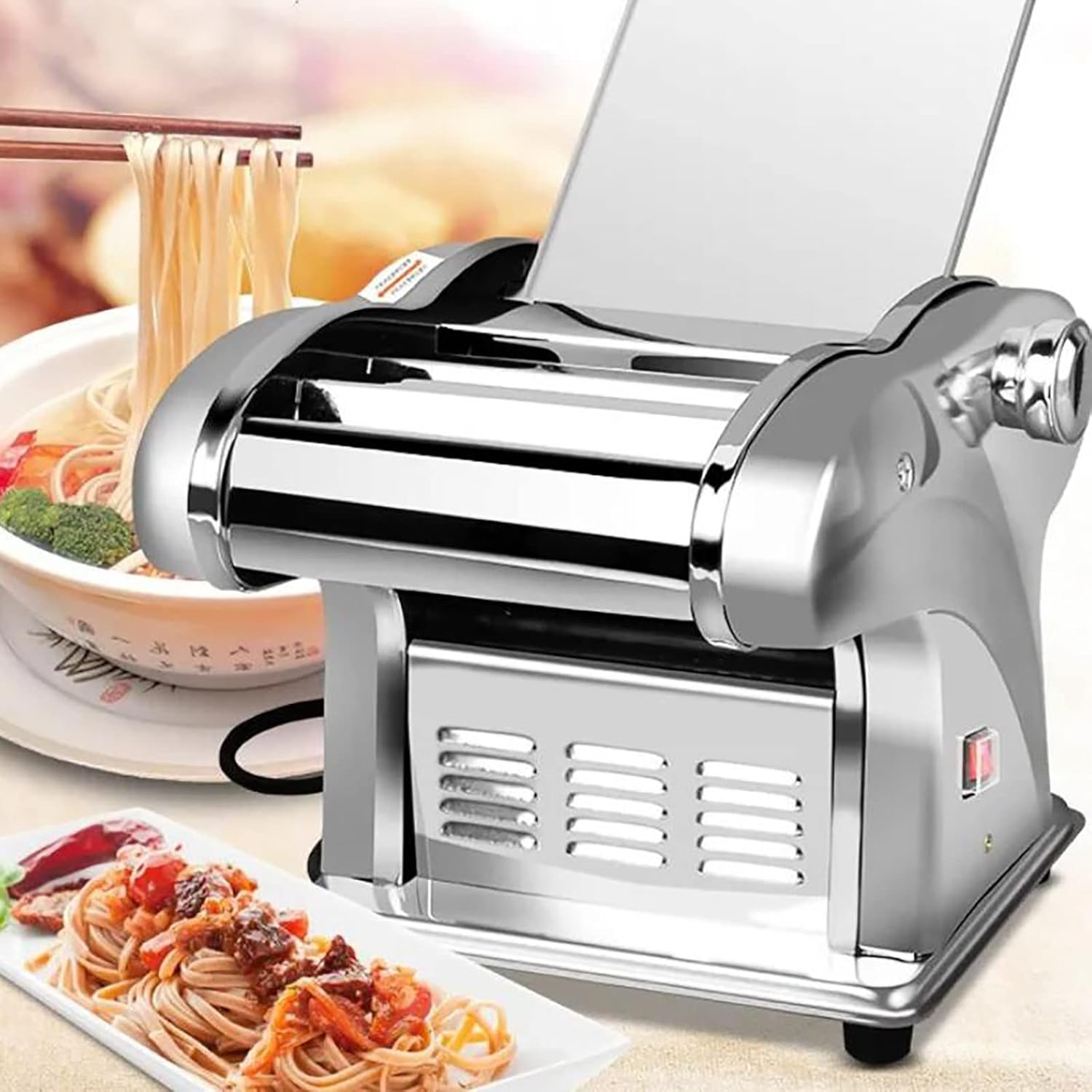 Fully Automatic Pasta Machine, Electric Noodle Press, 6-Speed ...