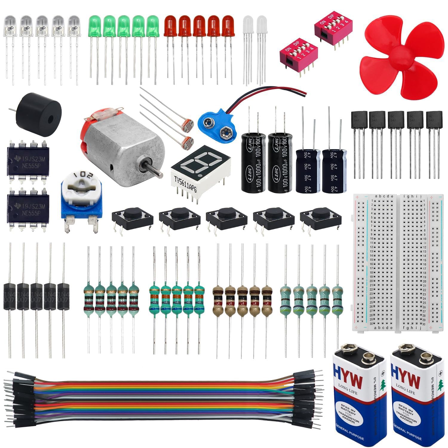Electronic Spices DIY Starter Kit with Breadboard | LEDs | Resistors ...