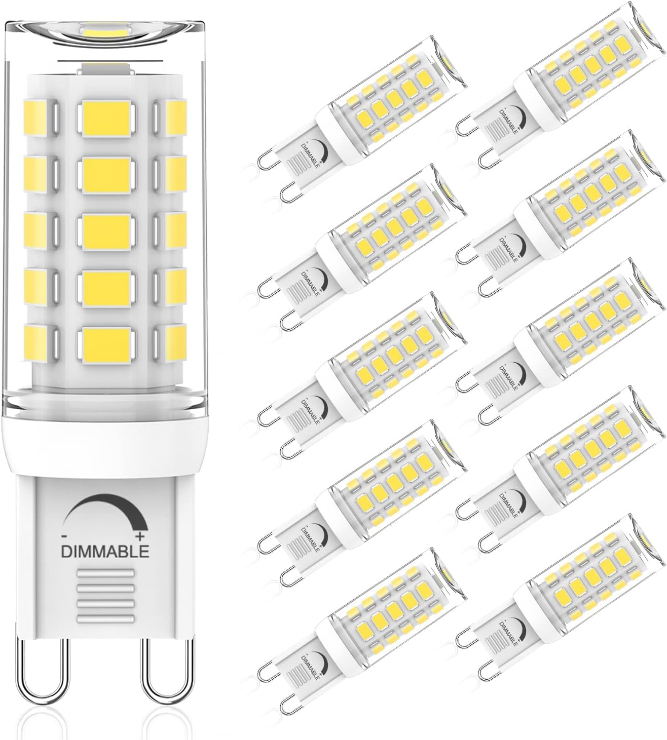 Umleeddlt G9 LED Bulb Dimmable 4W, 40W Halogen Equivalent, 5000K ...