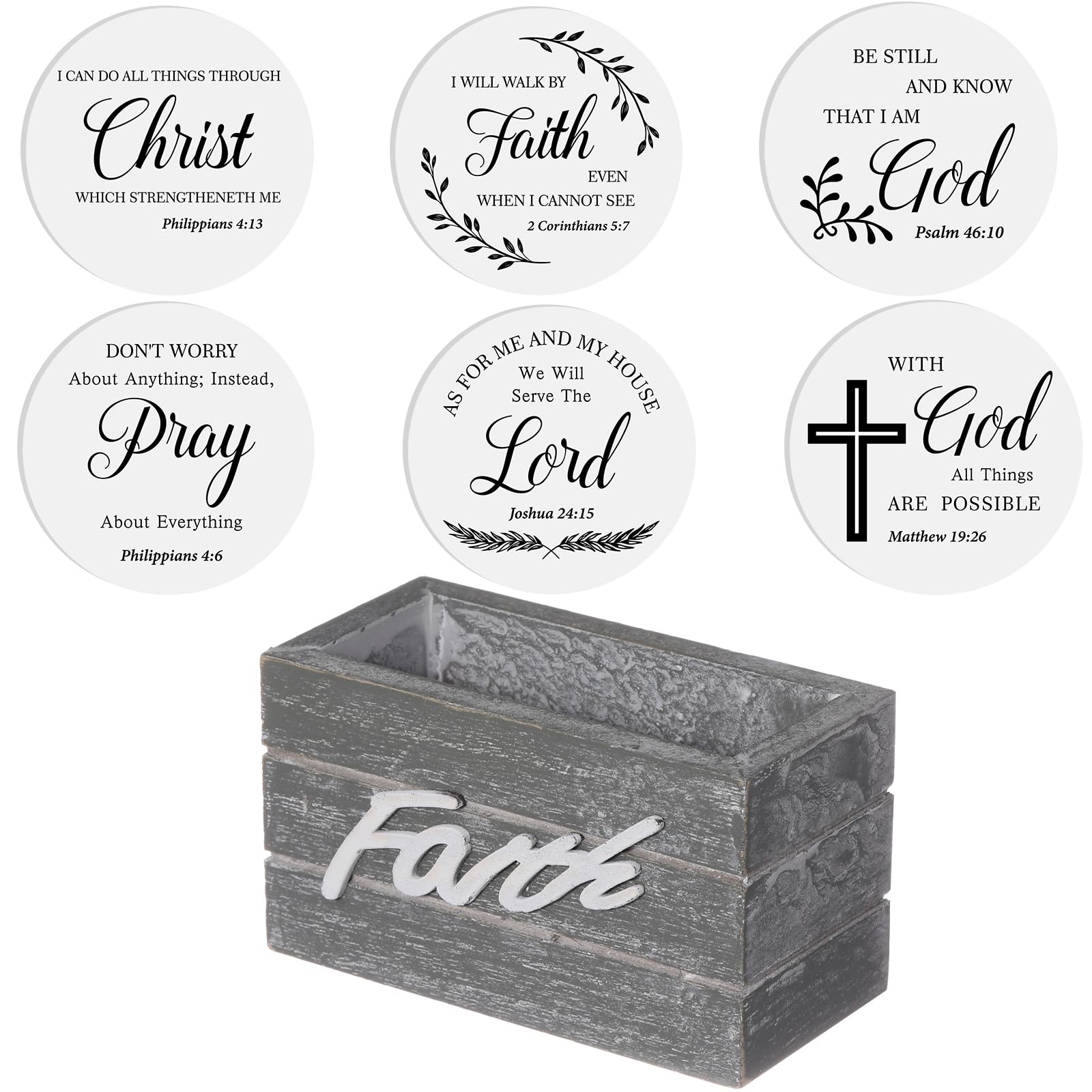 Amazon.com: Hushee Easter Coasters Set of 6 for Drinks with Bible ...