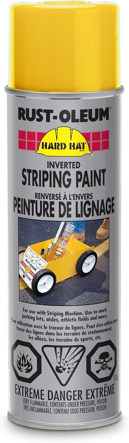 Rust-Oleum Professional Inverted Striping Paint in Yellow, 510g, Spray ...