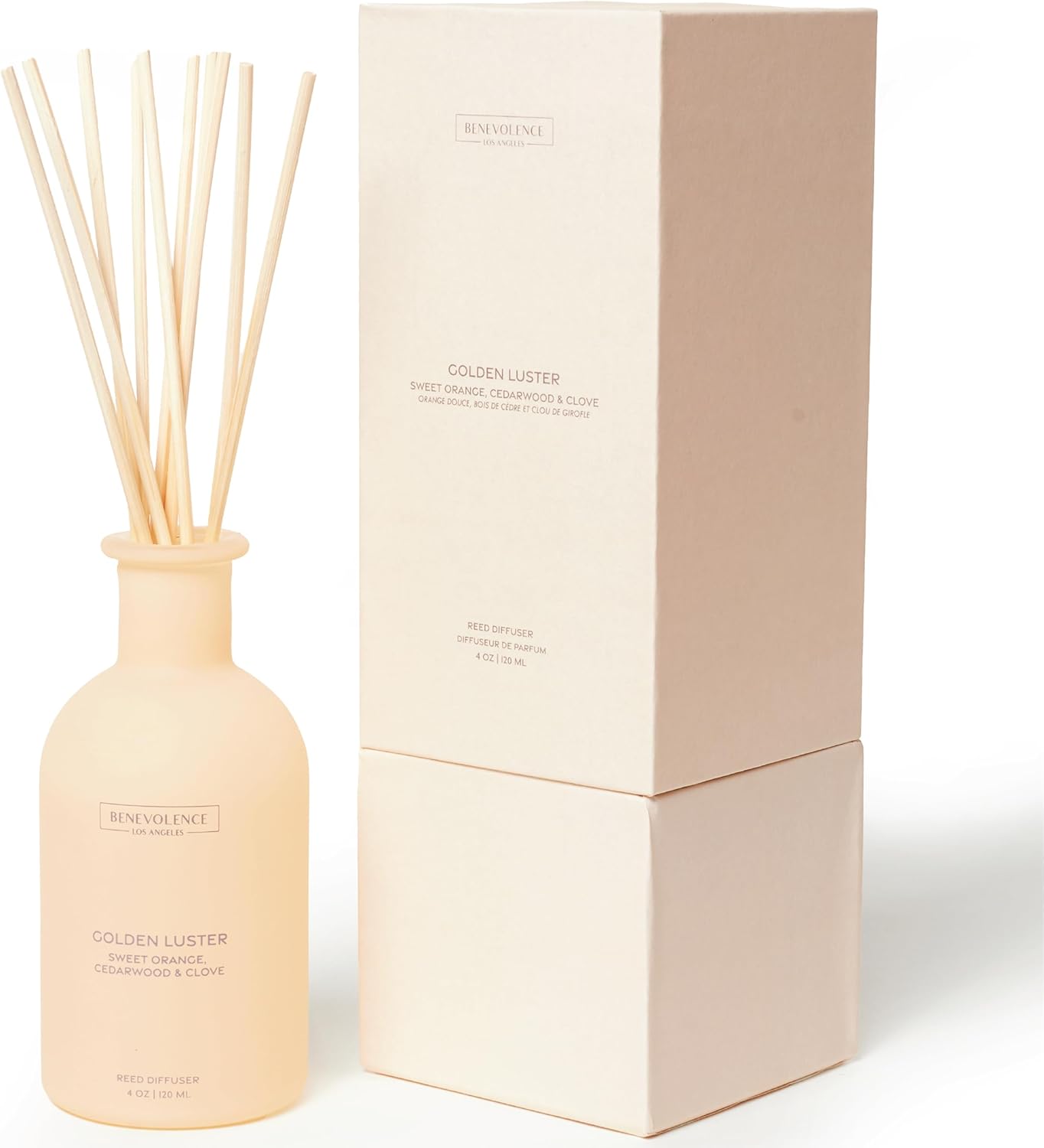 Amazon.com: Benevolence LA Reed Diffuser - Orange, Cedarwood & Clove ...