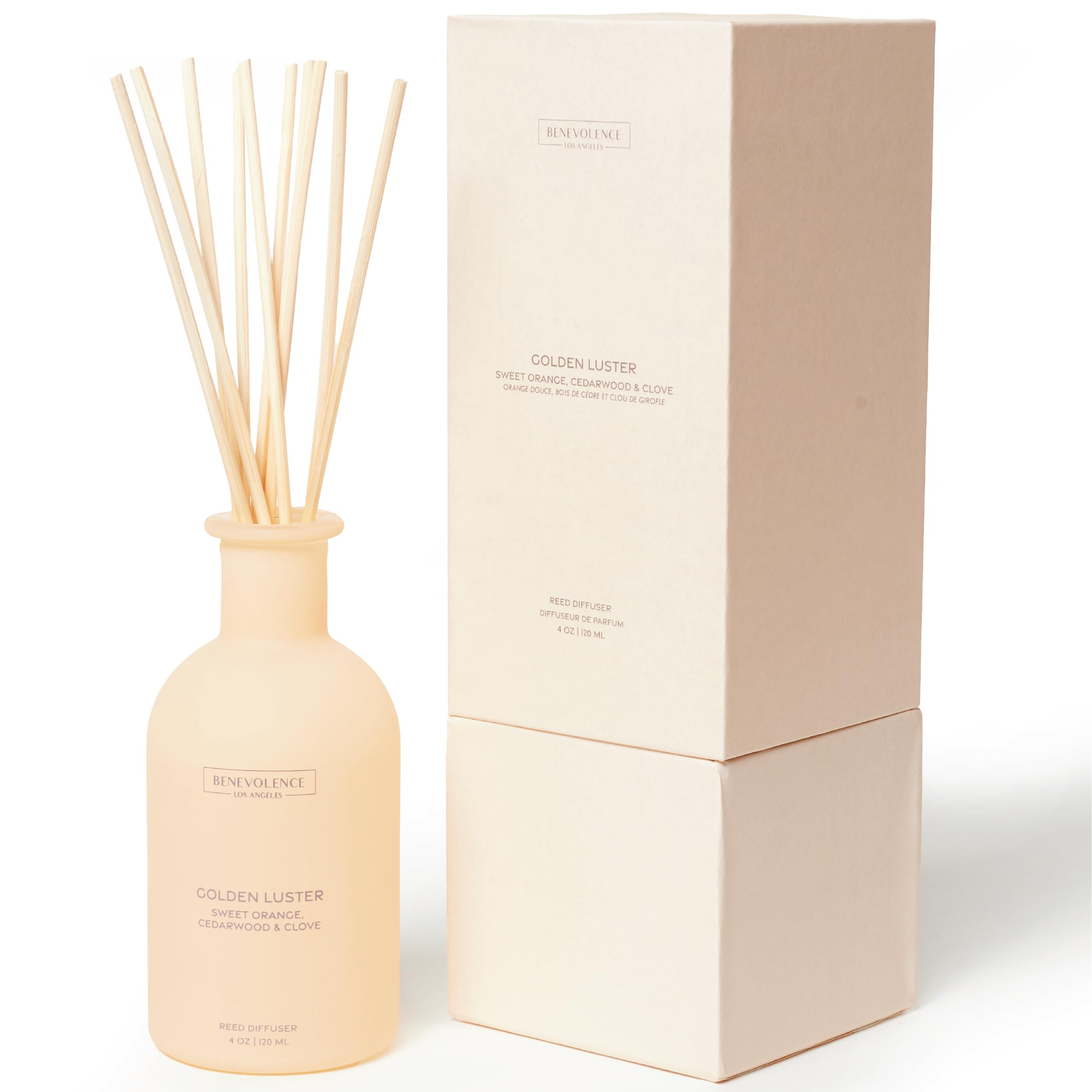 Amazon.com: Benevolence LA Reed Diffuser - Orange, Cedarwood & Clove ...