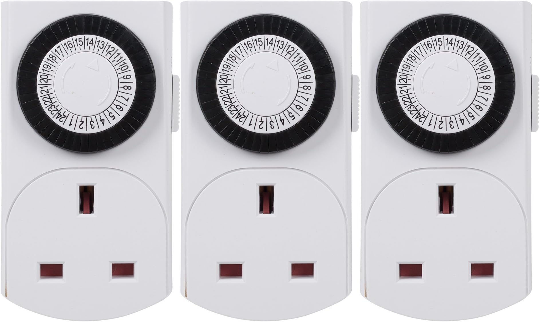 Defender Mini 24 Hour Segment Timer Switch - Energy Saver Timer Standard Size - Hour Plug-in ...