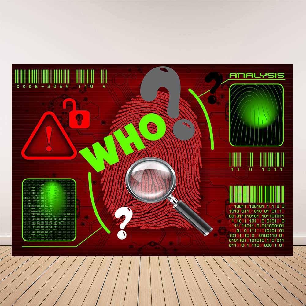 Amazon.com: Detective Backdrop Police Mystery Investigation Analysis ...