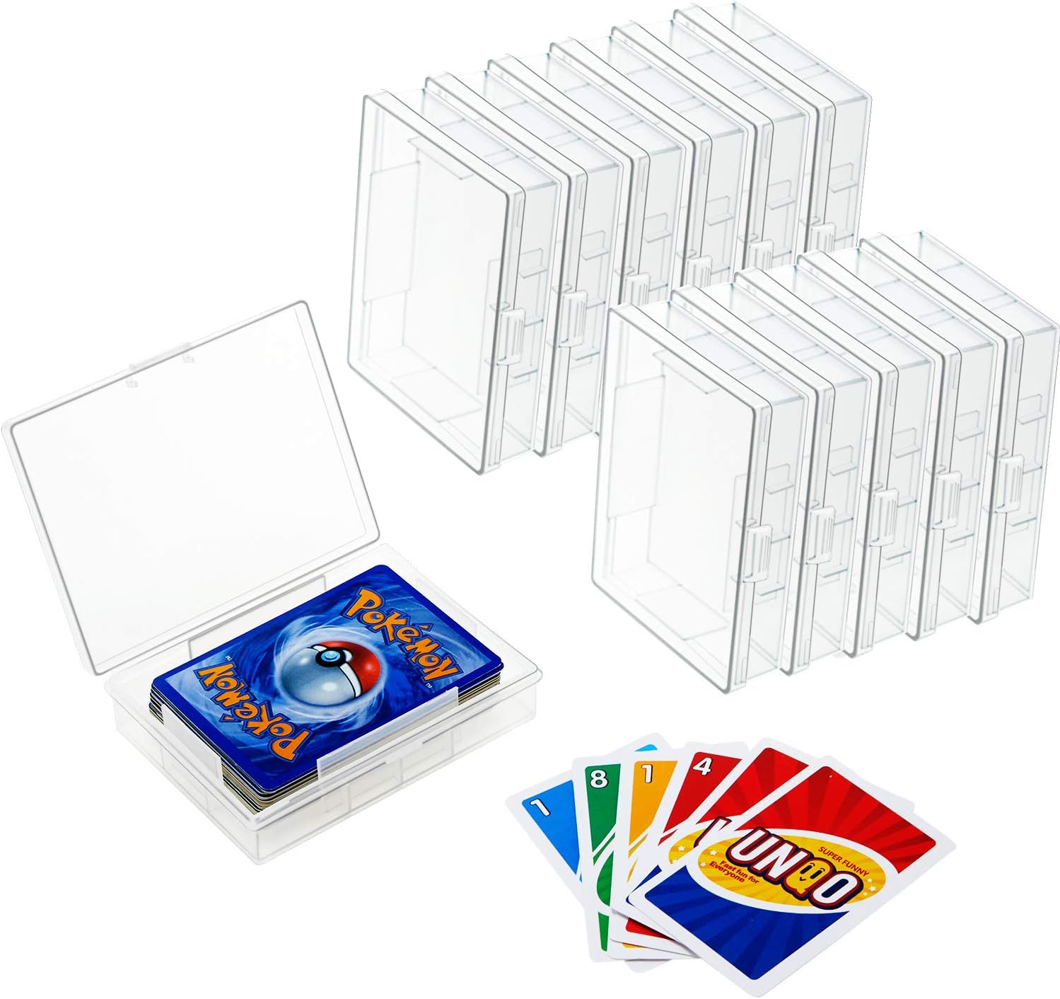 Amazon.com: Skylety 6 Pieces Playing Card Case Holder Playing Card Box ...