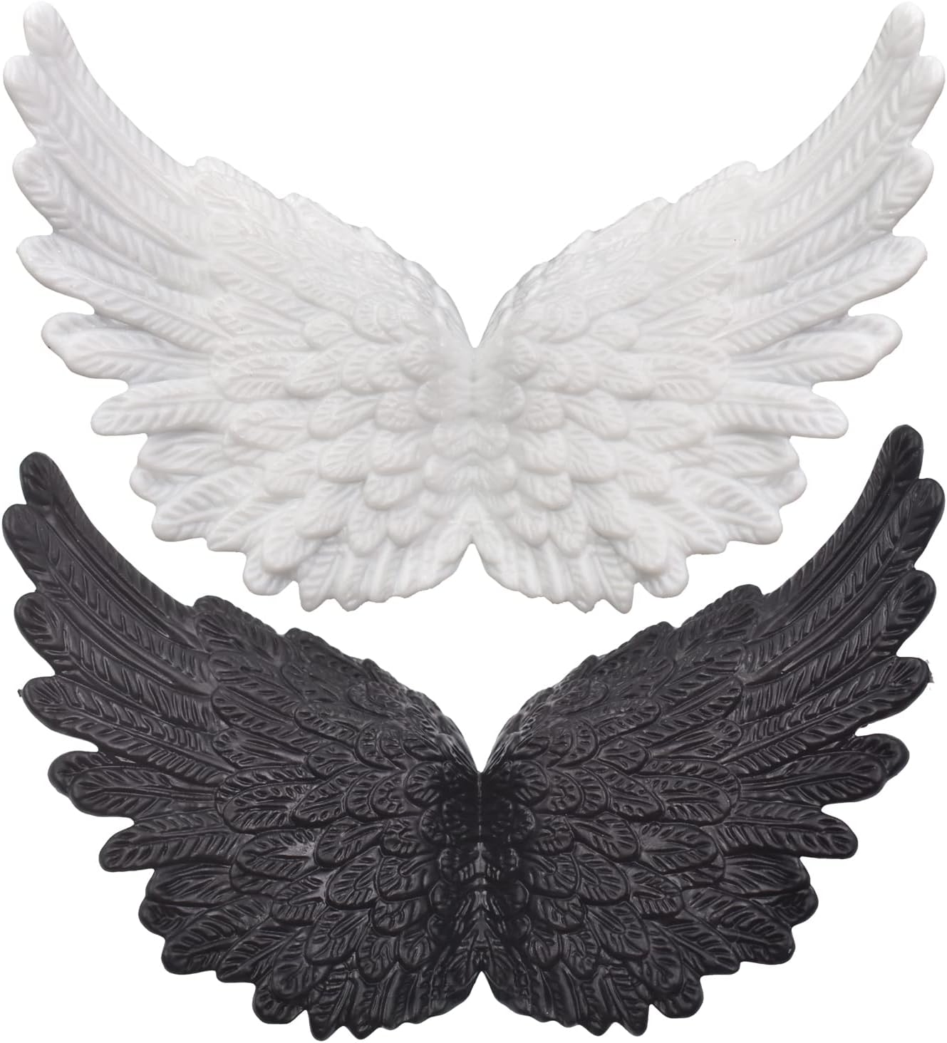 Amazon.com | 12Pcs 4" Plastic Angel Wings for Cake Decor Christmas Home ...