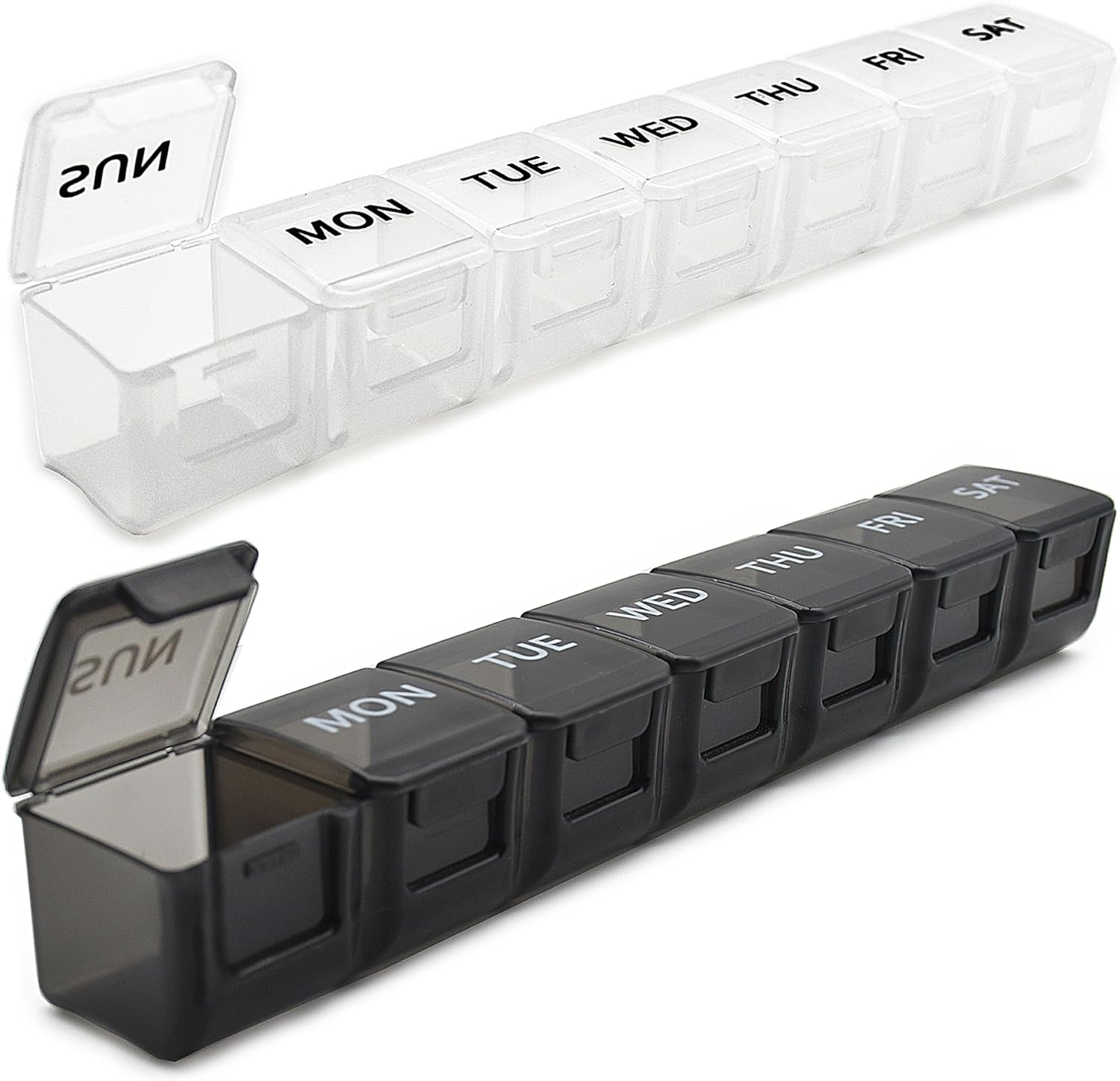 Amazon.com: 2 Pack Weekly Pill Organizer, Large 7 Day Pill Case, Daily ...