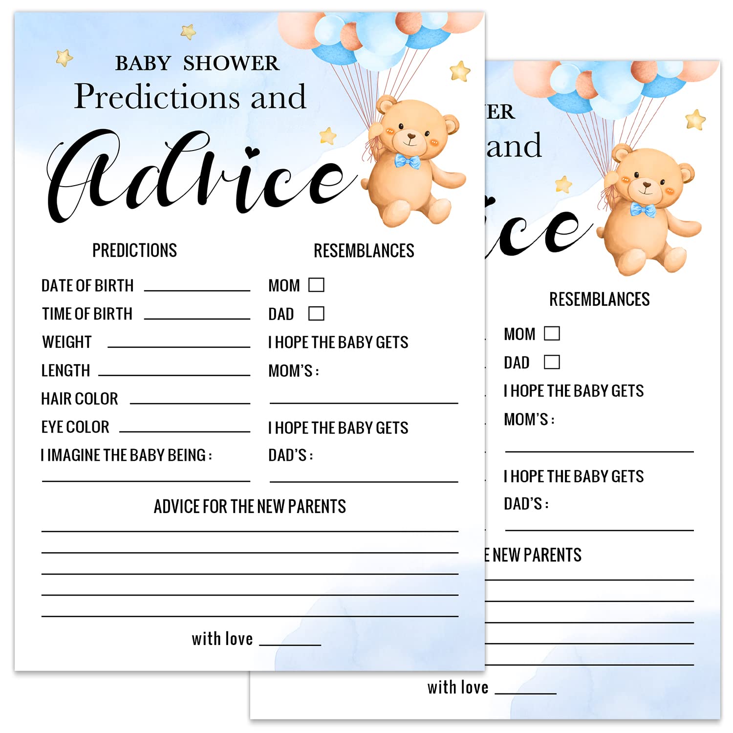 Handouts Baby Shower Game Leigha Marina Baby Shower Predictions