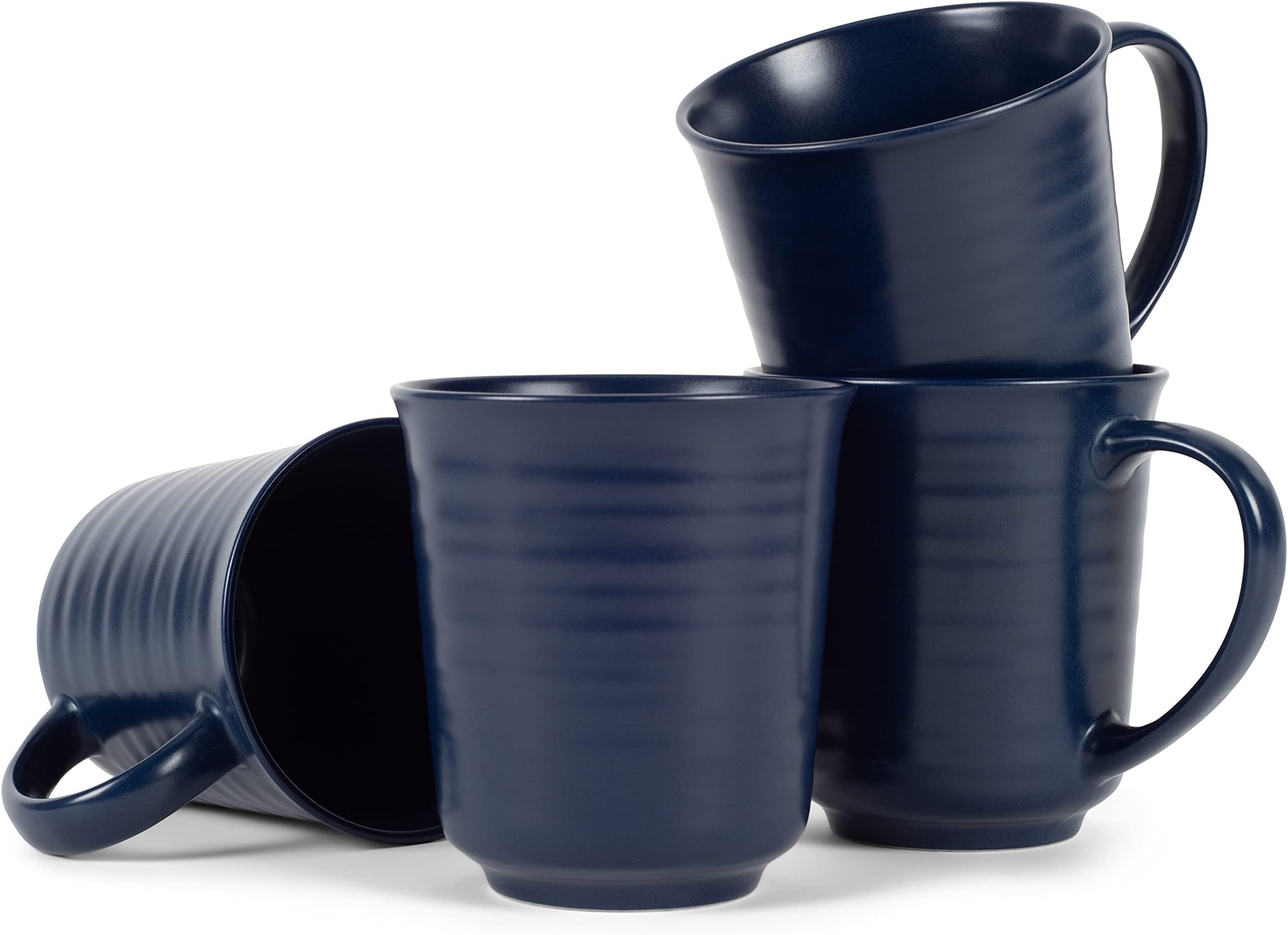 Amazon.com: BTaT- Coffee Mugs, Set of 4, 16oz, Fine Bone China ...