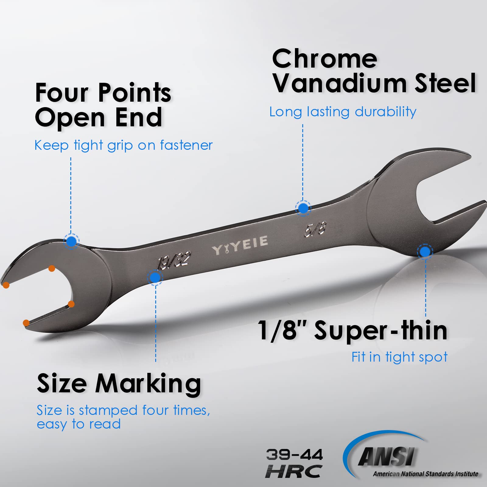 Open End Wrench Sizes
