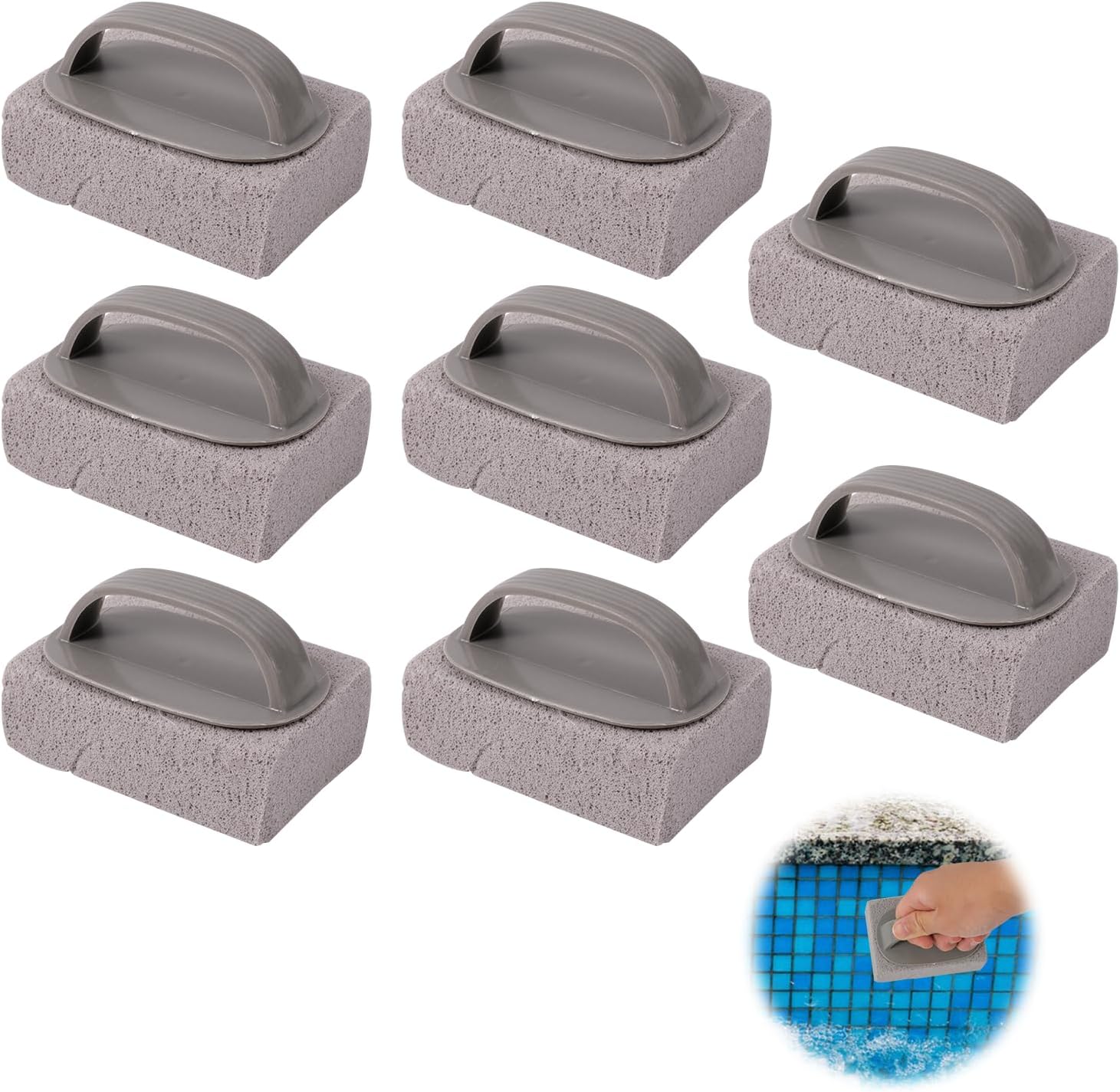 Amazon.com : 8 PCS Pool Pumice Stone Pool Cleaning Pumice Block ...
