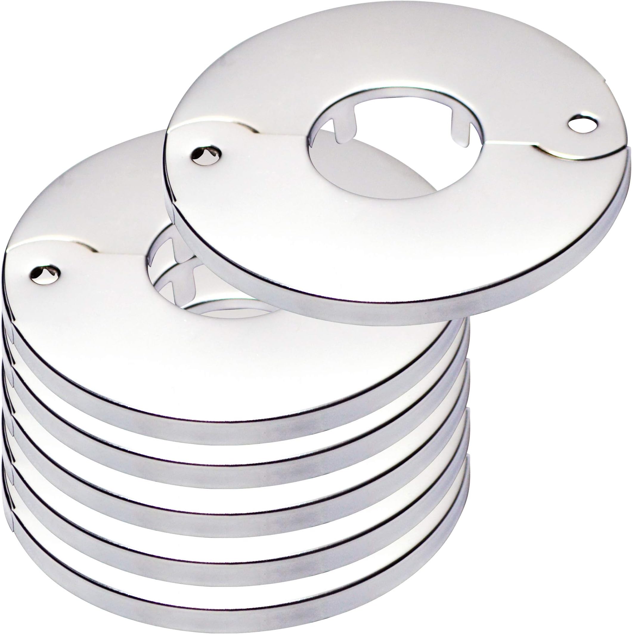 Floor and Ceiling Plate Split Flange, Fits 1-1/4 Inch IPS Galvanized ...