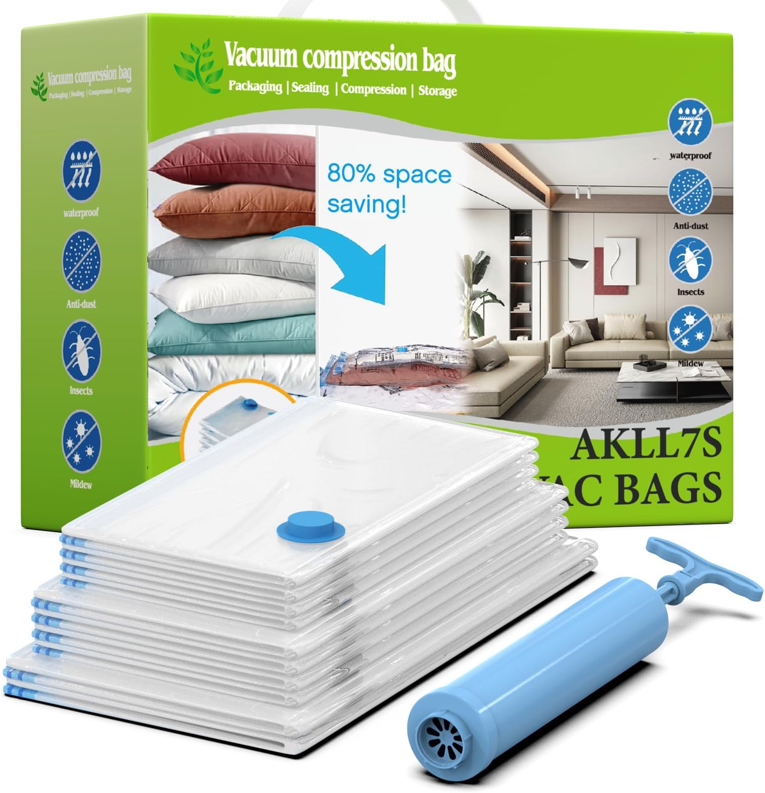Amazon.com: 20 Pack Vacuum Storage Bags, Space Saver Bags (4 Jumbo/4 ...