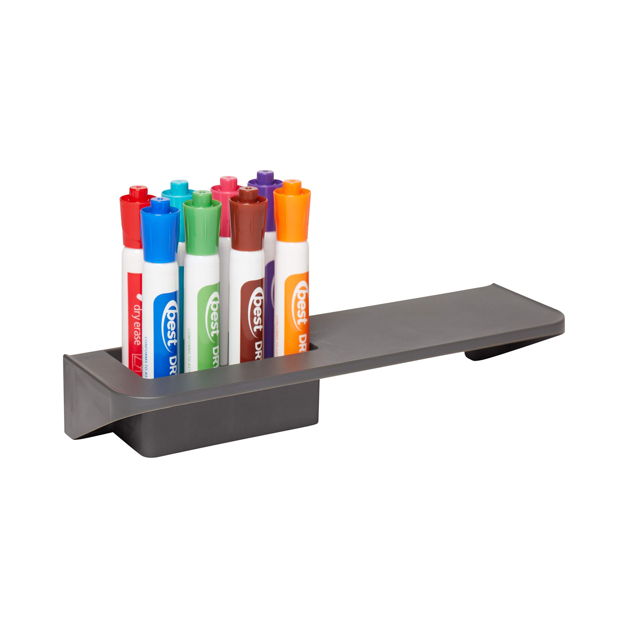 ECRKidsÂ 8 Slot MagneticÂ Dry Erase Marker Holder - Pen and Eraser ...