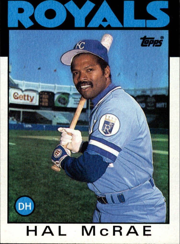 Amazon.com: 1986 Topps Baseball Card #415 Hal McRae : Collectibles ...
