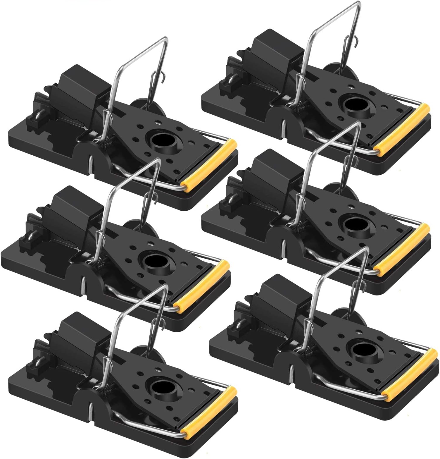 Mouse Traps Reusable Snap Mice Traps,6 Pack Mouse Traps for Indoor ...