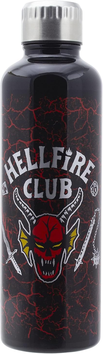 Amazon.com: Stranger Things Hellfire Club Water Bottle - Officially ...