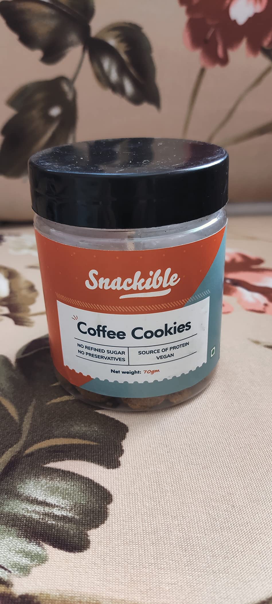 Snackible Coffee Cookies (Pack of 4) - 4x70gm | Vegan | No Refined ...